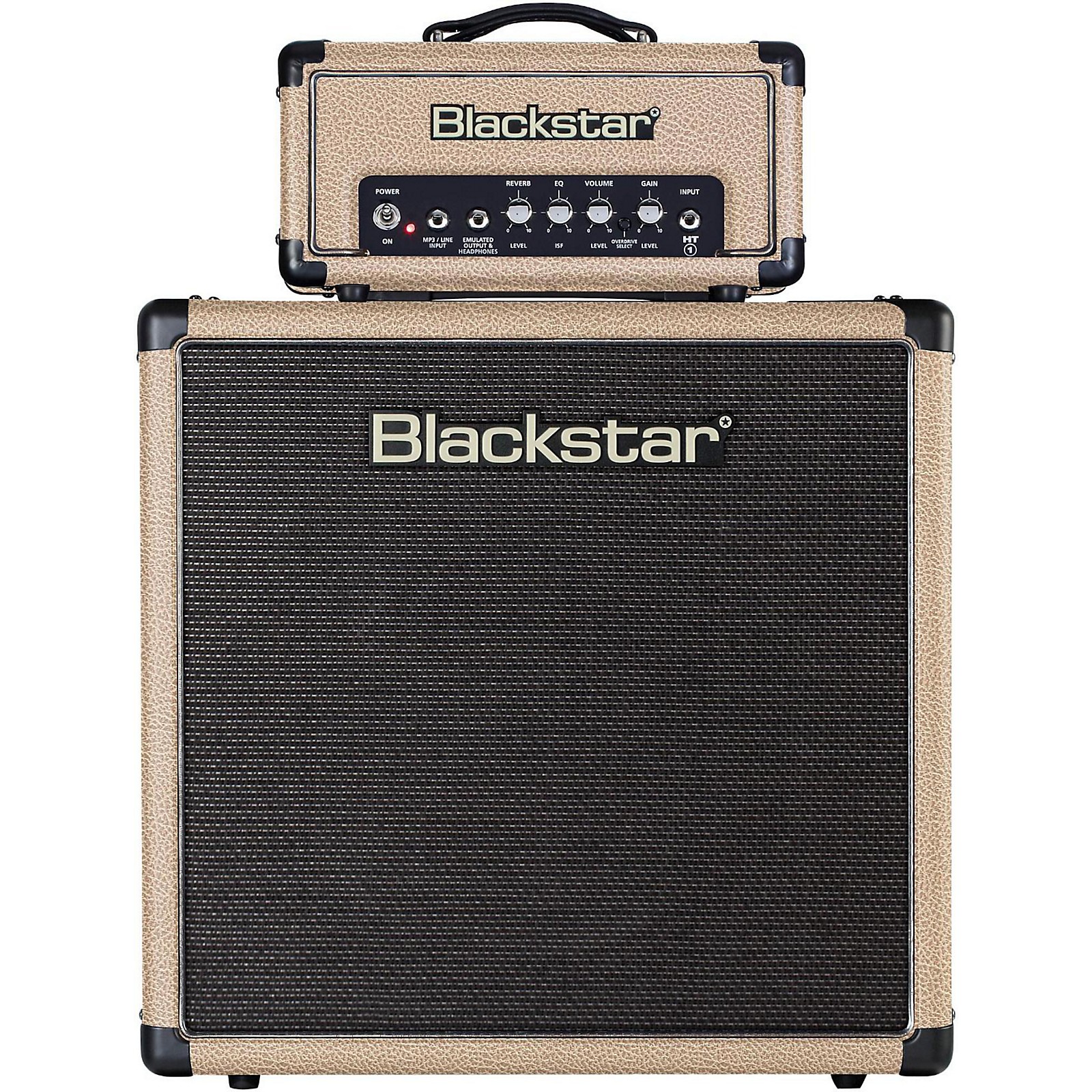 Blackstar HT-1R Mini Stack 1W Tube Guitar Head with HT-112 1x12 Speaker ...