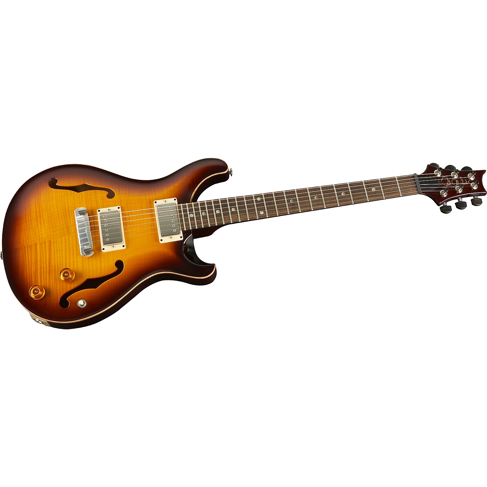 PRS Hollowbody I Figured Maple Top Electric Guitar w/ Moon Inlays ...