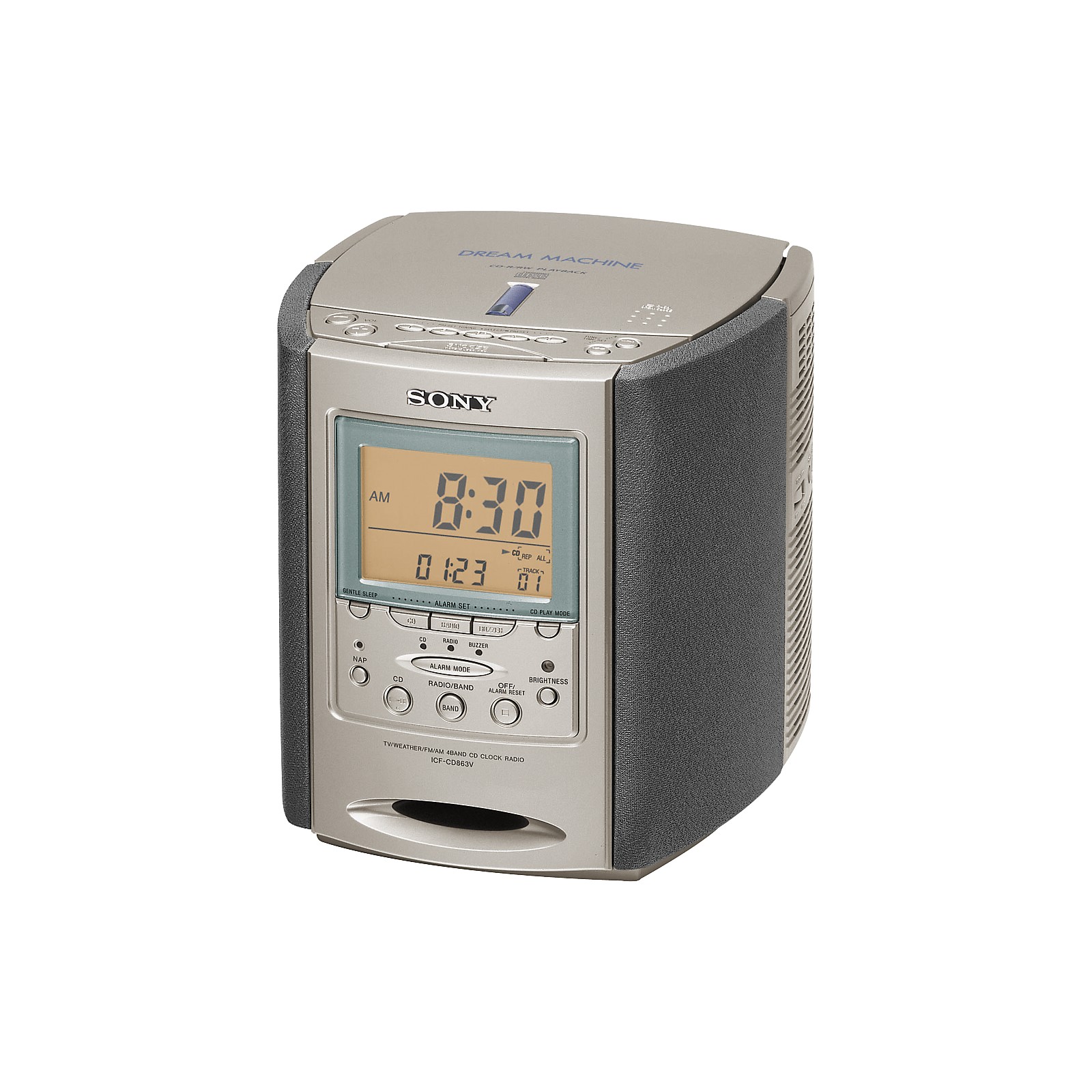 Sony ICF-CD863V Stereo Dream Machine with CD-R Playback and 3-D ...