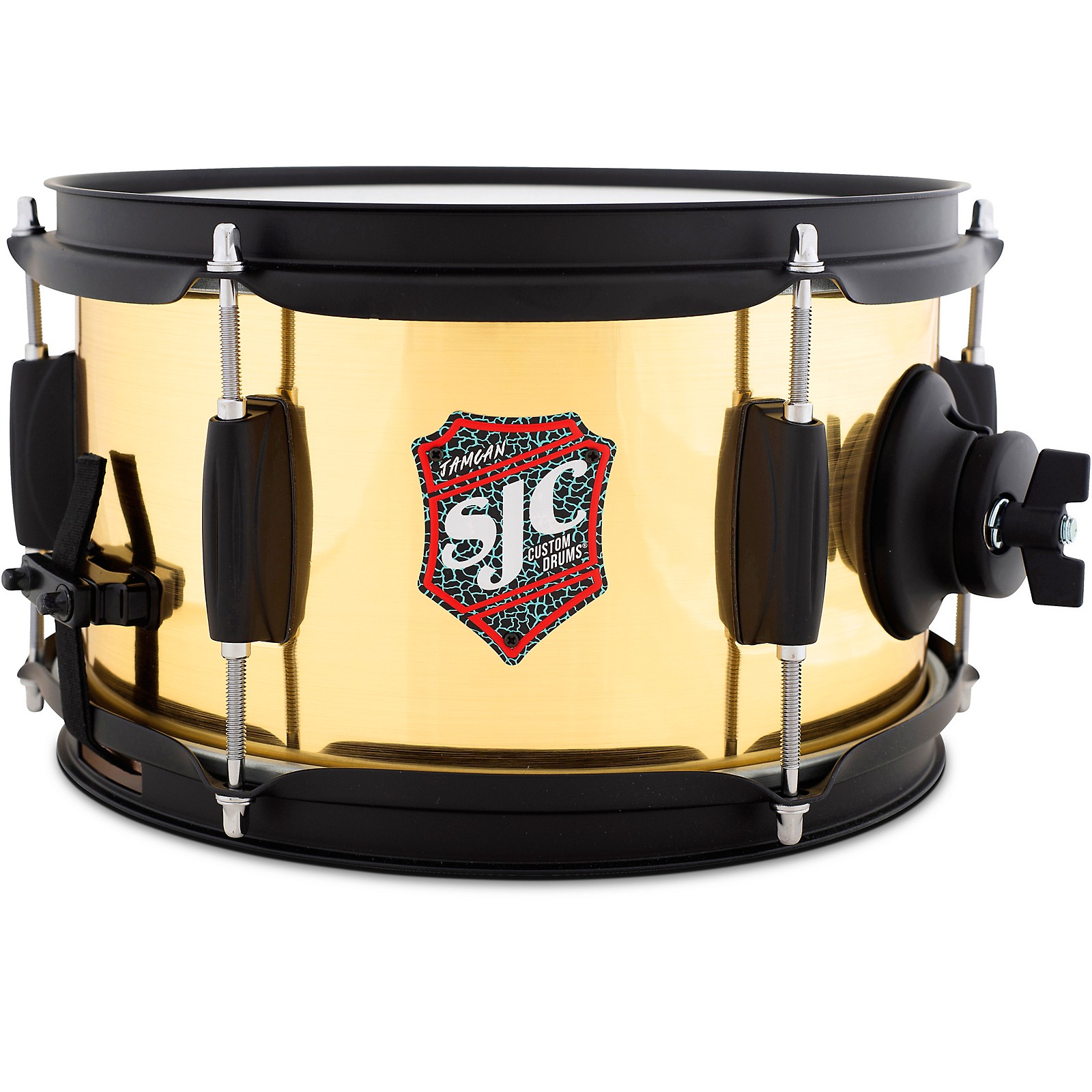 SJC Drums Jam Can Side Snare With Brushed Brass Wrap 10 x 6 in ...