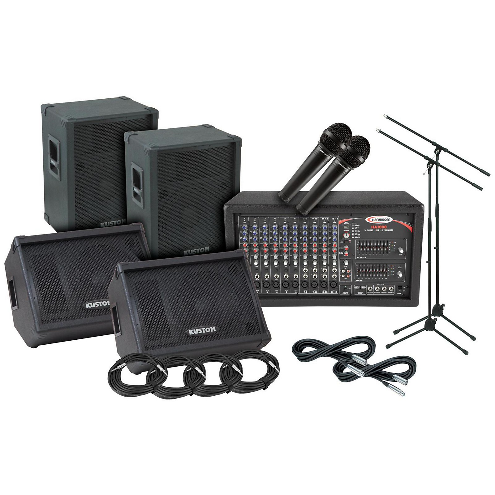 Kustom PA KPC15 Harbinger PA/Monitor Package | Musician's Friend