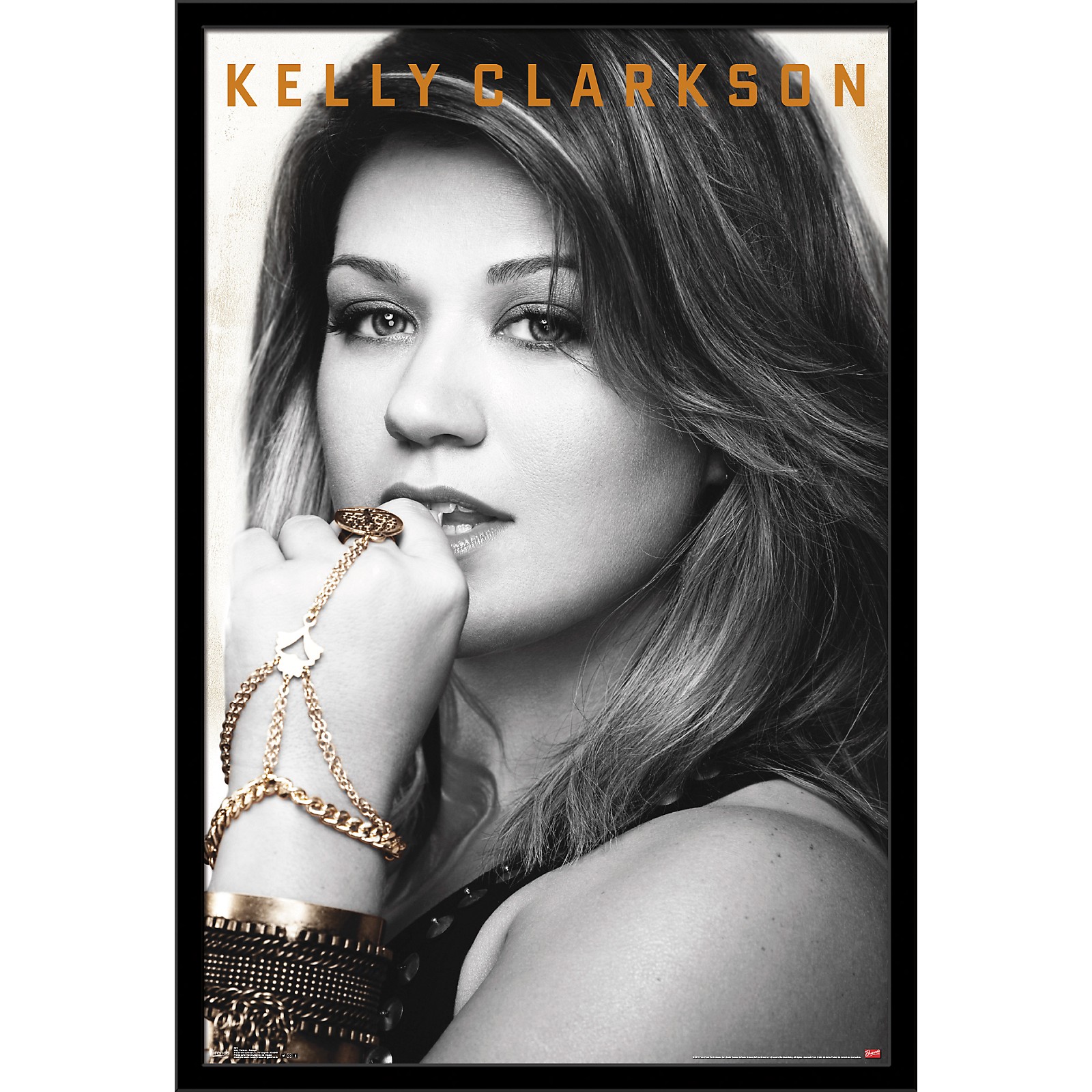Trends International Kelly Clarkson - Stronger Poster Framed Black ...