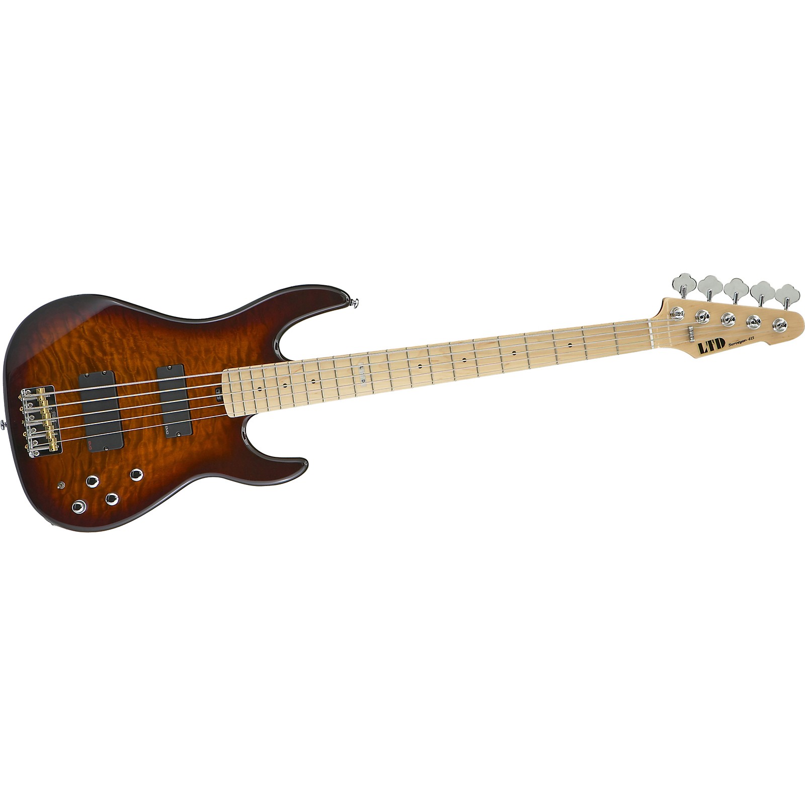 ESP LTD SURVEYOR-415 Quilted Maple 5-String Electric Bass Guitar ...
