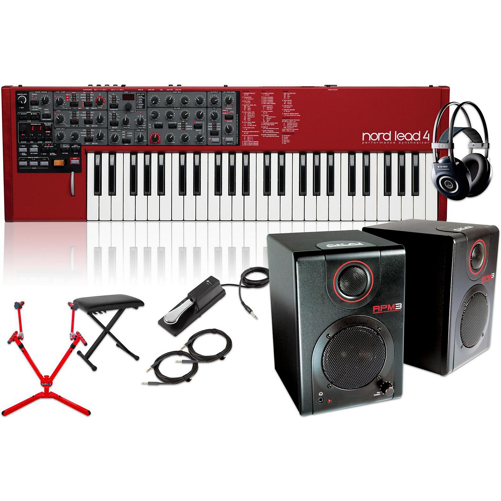 Nord Lead 4 Synthesizer with Matching Stand, RPM3 Monitors, Headphones ...
