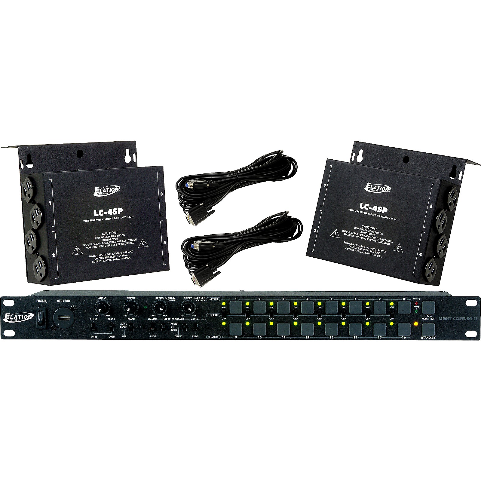 Elation Light Co-Pilot III - 16-Channel Chase Controller | Musician's ...