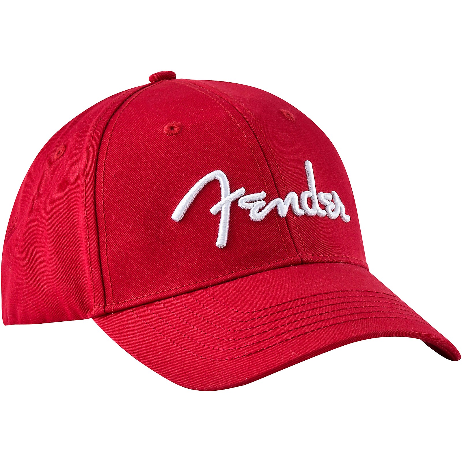 Fender Logo Stretch Hat - Cardinal Red | Musician's Friend