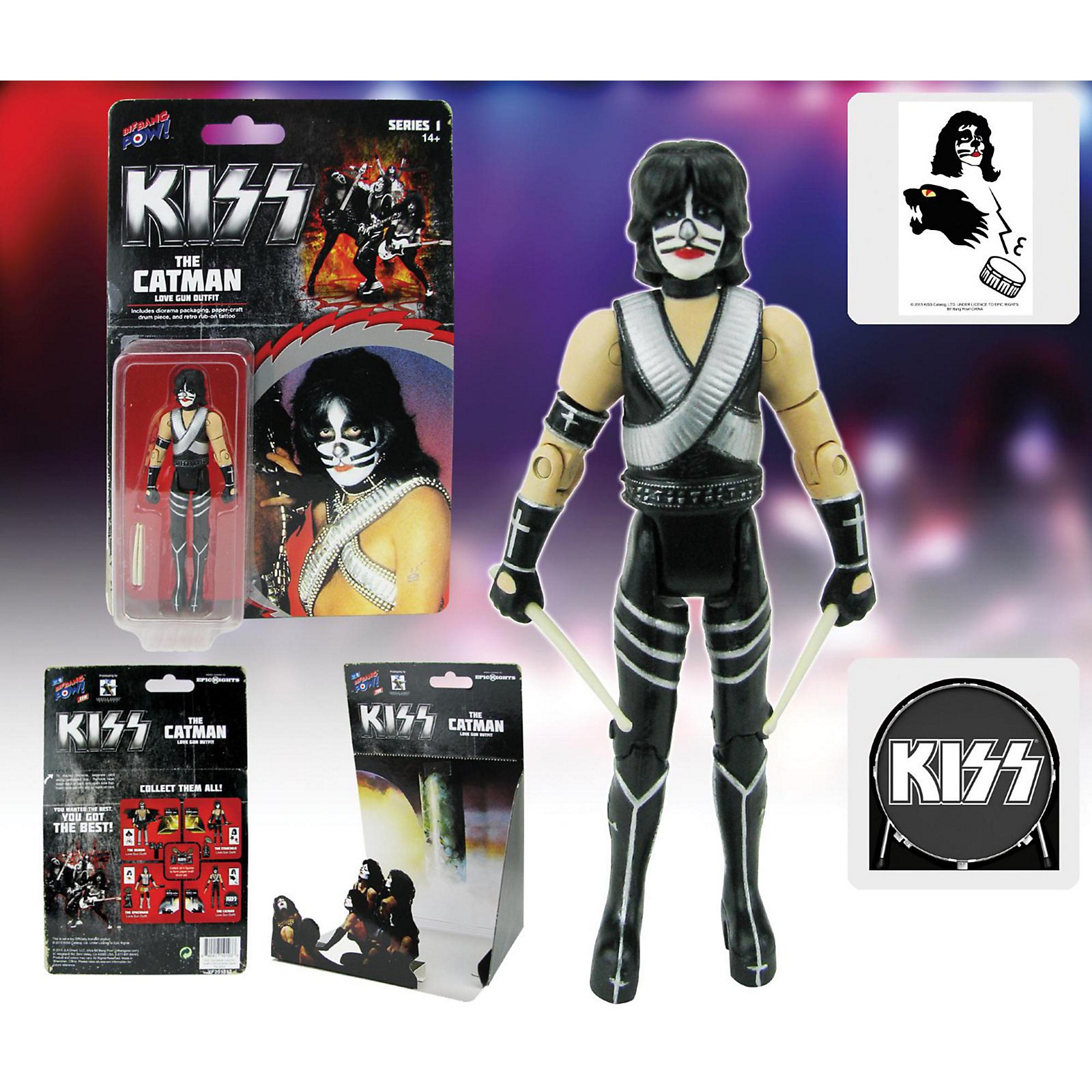 KISS Love Gun The Catman 3 3/4-Inch Action Figure Series 1 | Musician's ...