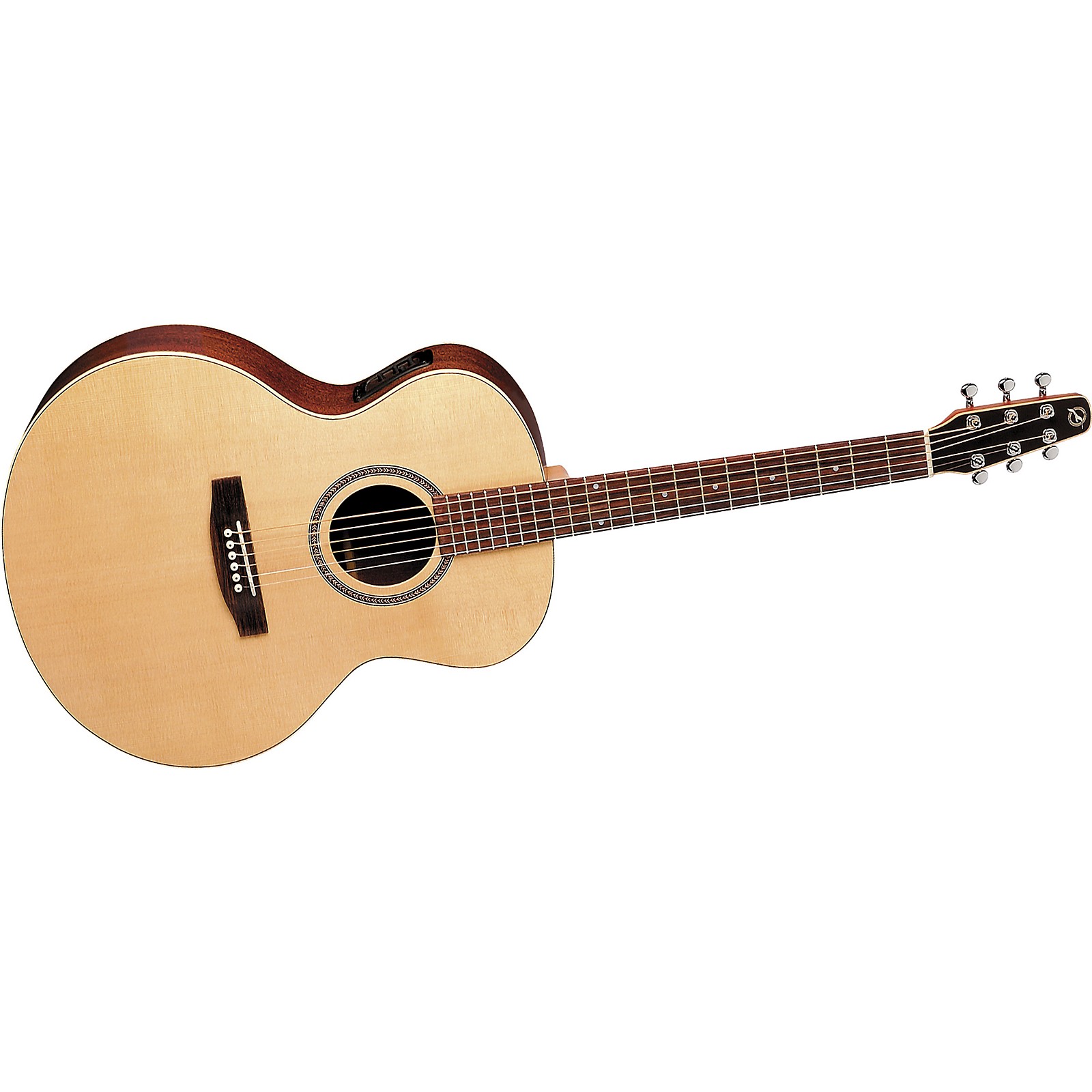 Seagull Maritime Mini Jumbo Spruce Gloss QI Acoustic-Electric Guitar ...