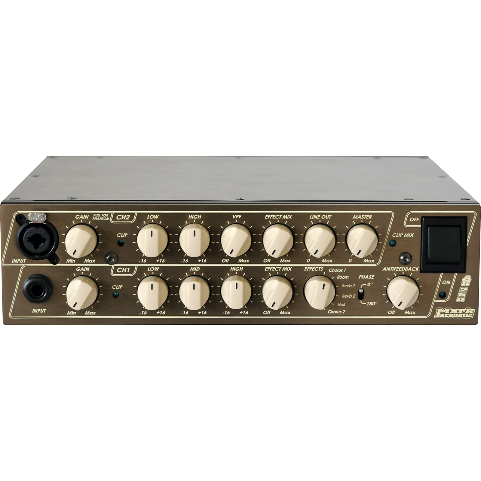 Markbass Markacoustic AH250 250W Acoustic Amp Head | Musician's Friend