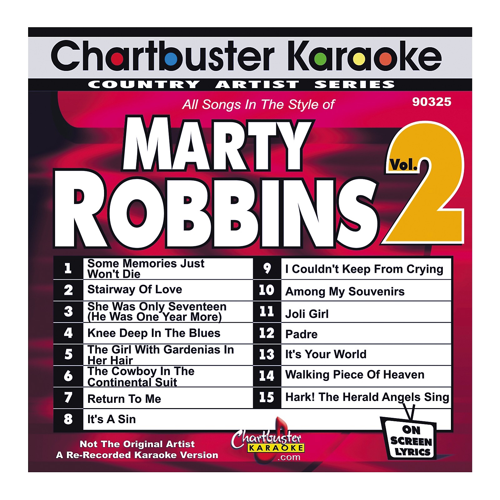 Chartbuster Karaoke Marty Robbins Volume 2 Karaoke CD+G | Musician's Friend