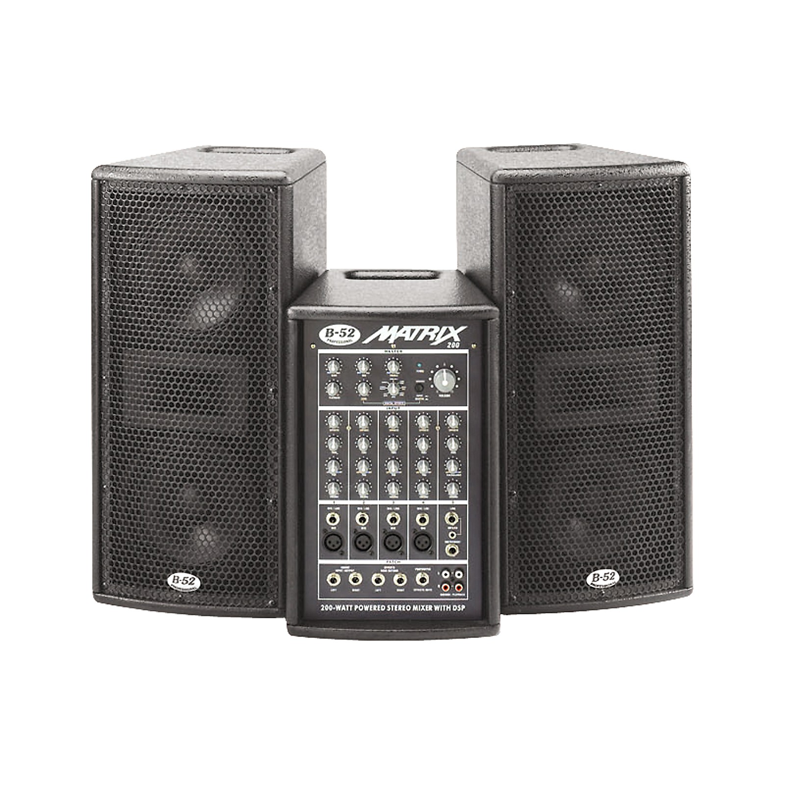 B-52 Matrix-200 200W 3-Piece Active PA system | Musician's Friend