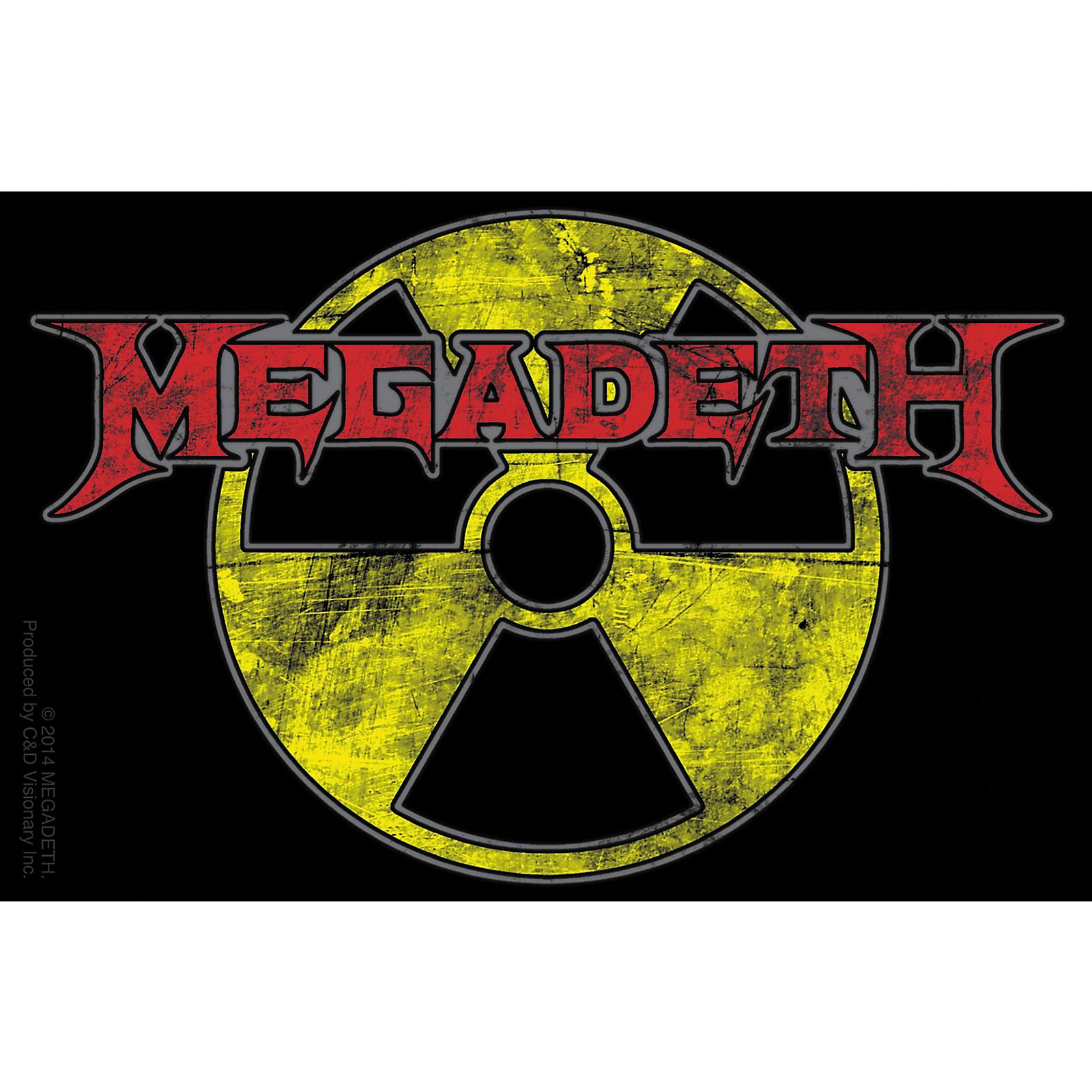 C&D Visionary Megadeth - Radioactive Sticker | Musician's Friend