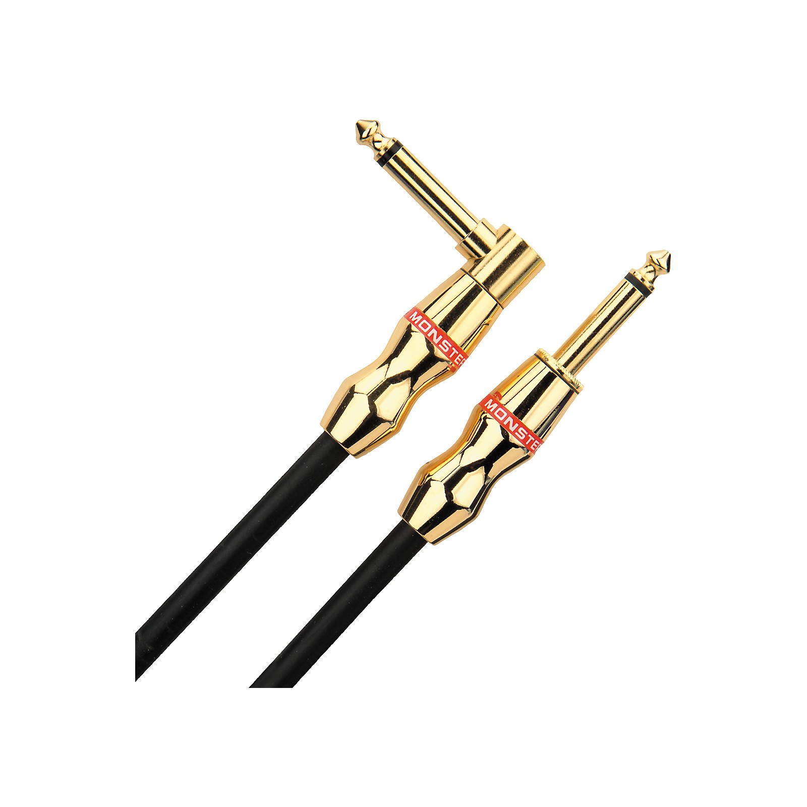 Monster Cable Monster Rock 1/4" Straight - Angled Instrument Cable ...