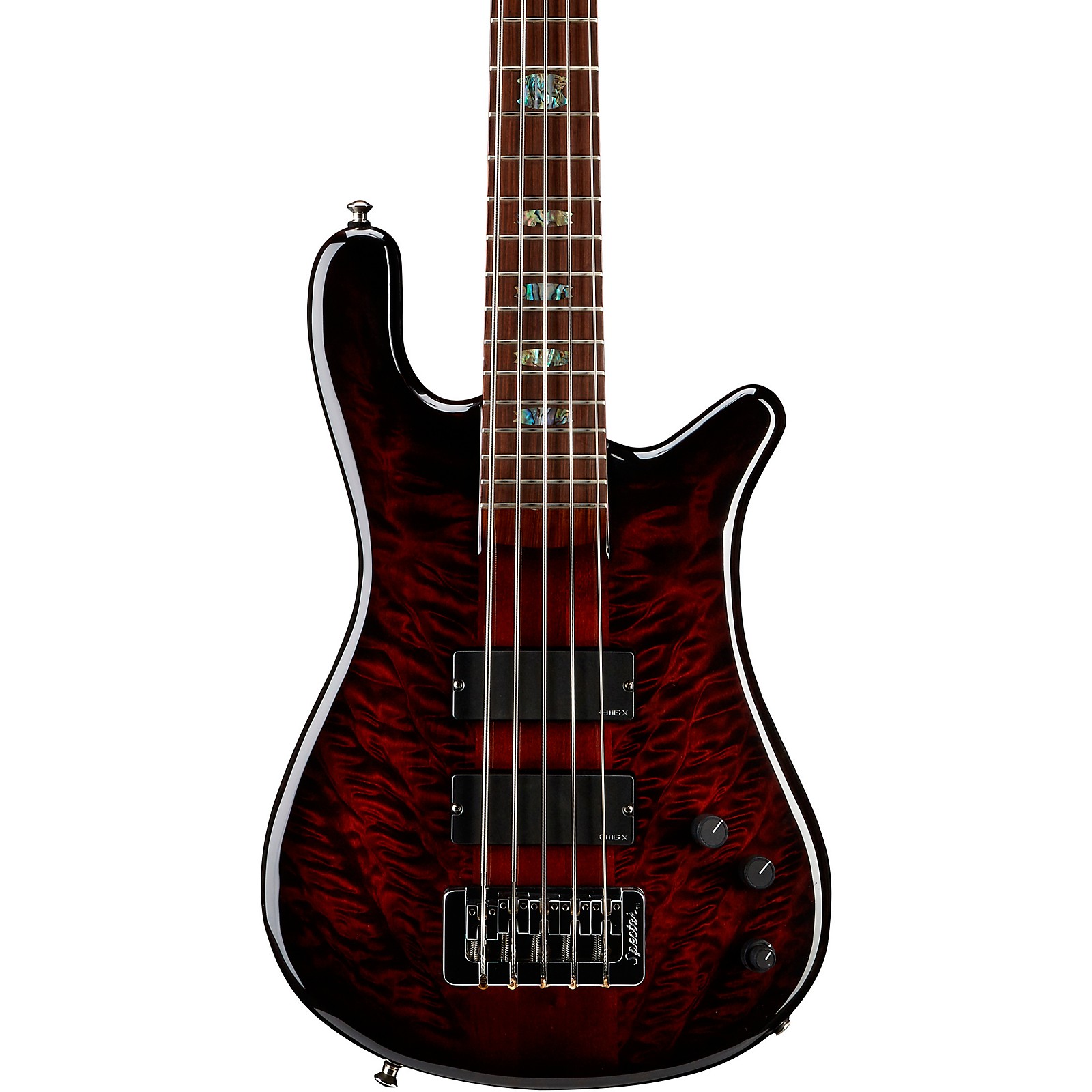 Spector Ns 5xl Usa 5 String Electric Bass Black Cherry Burst Chrome Hardware Musicians Friend