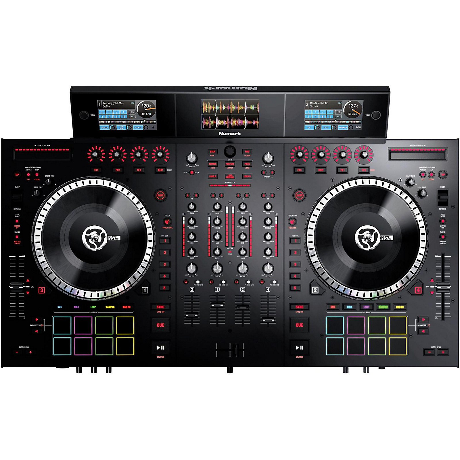 Numark NS7III 4-Channel DJ Performance Controller | Musician's Friend