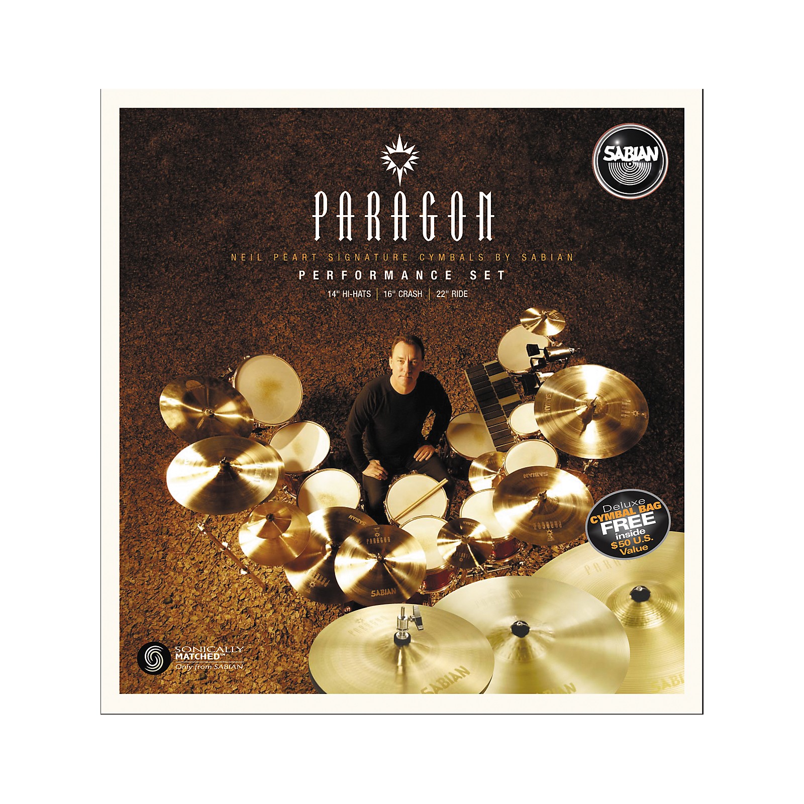 Sabian Neil Peart Signature Paragon Performance Set | Musician's Friend