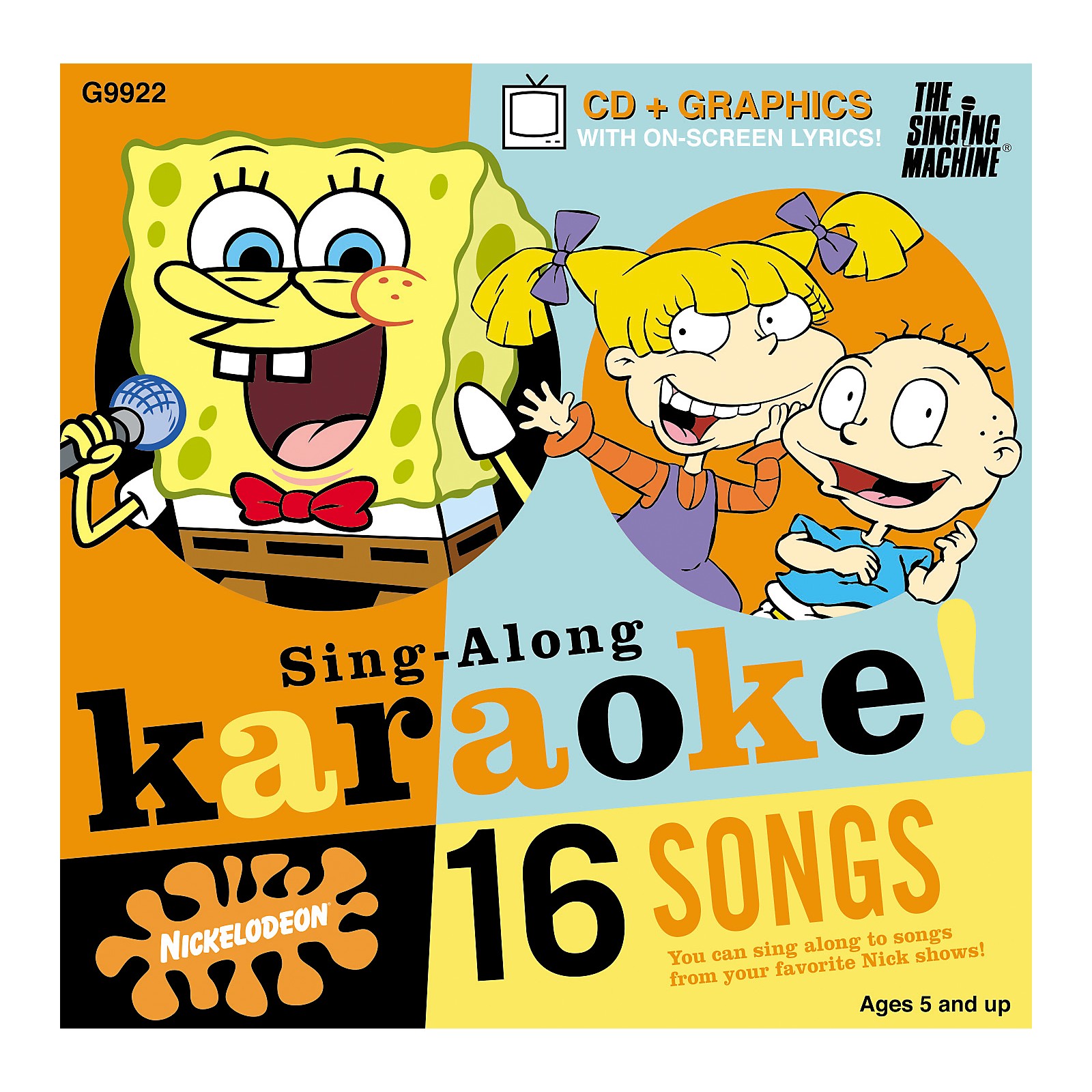The Singing Machine Nickelodeon SpongeBob SquarePants Volume 2 Karaoke ...