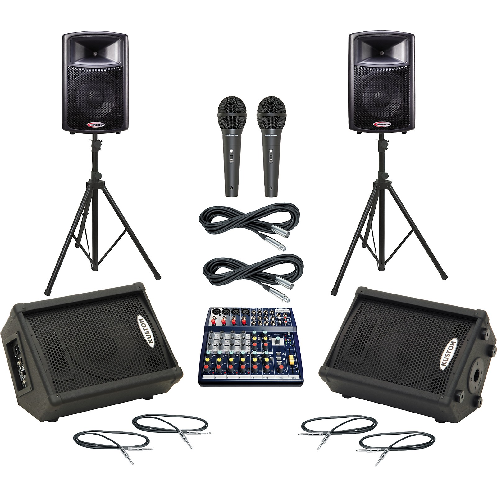 Soundcraft Notepad 124 / APS12 Mains & Monitors Package | Musician's Friend