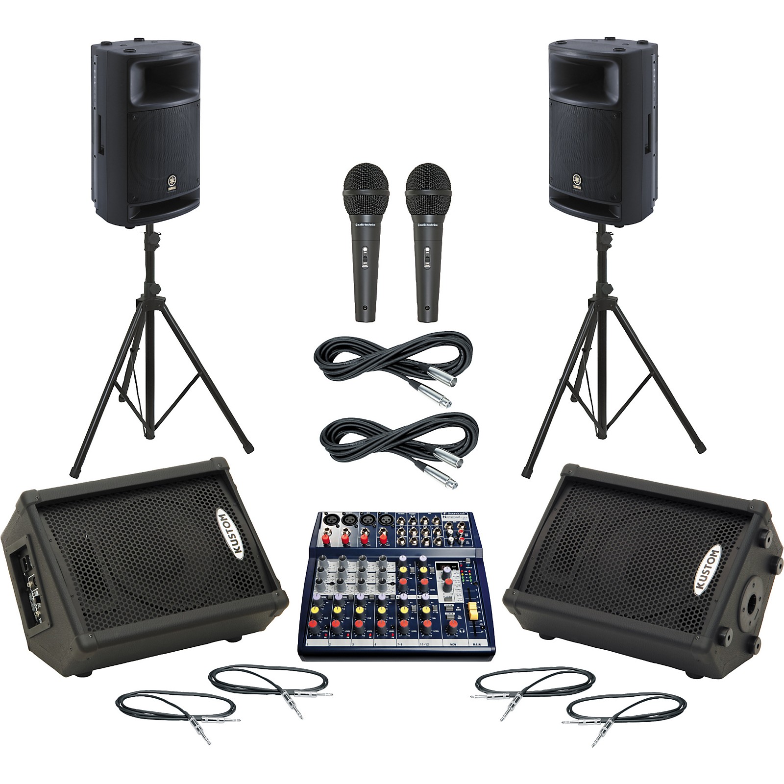 Soundcraft Notepad 124FX / MSR400 Mains & Monitors Package | Musician's ...