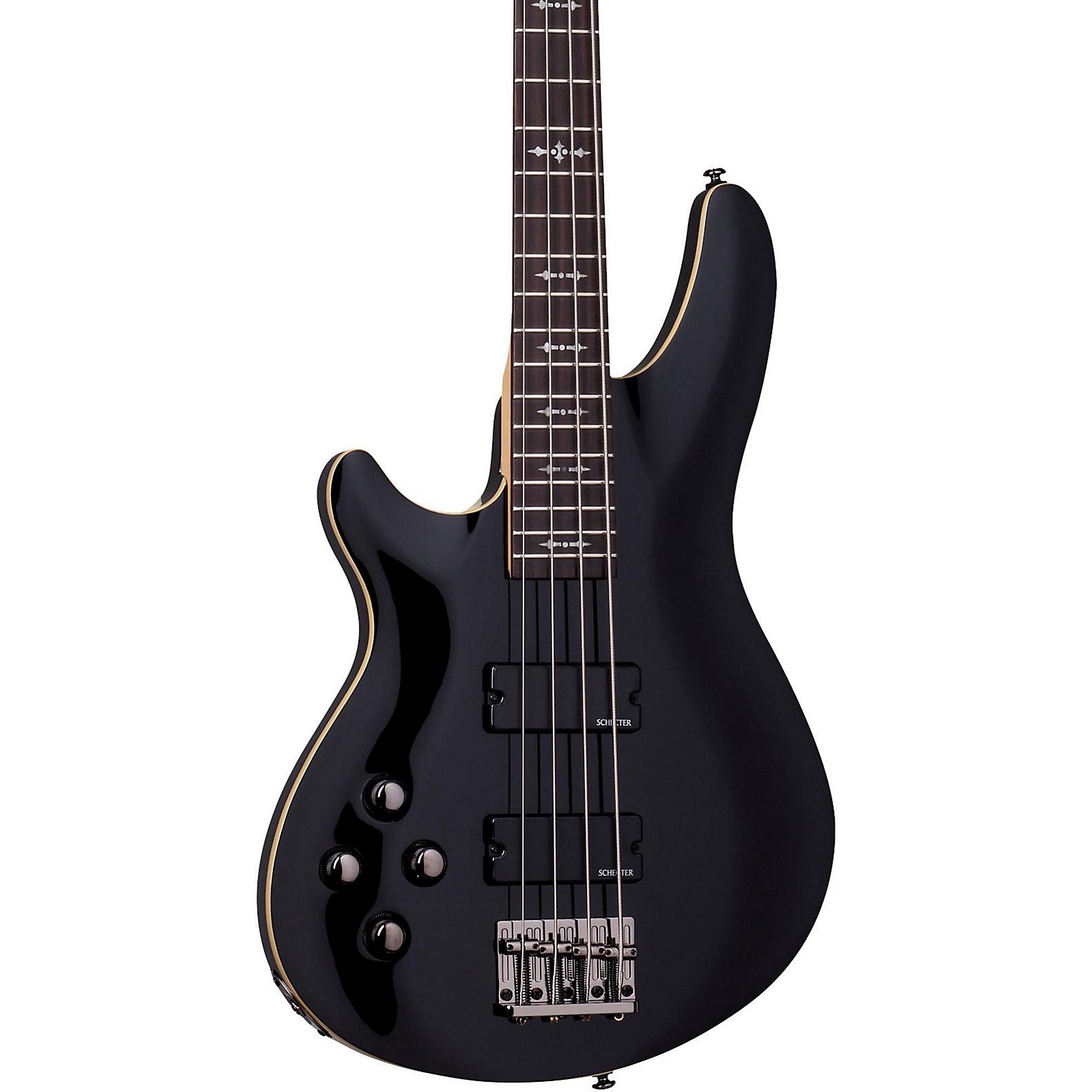 Schecter Guitar Research Omen-4 Left-Handed Electric Bass Guitar ...