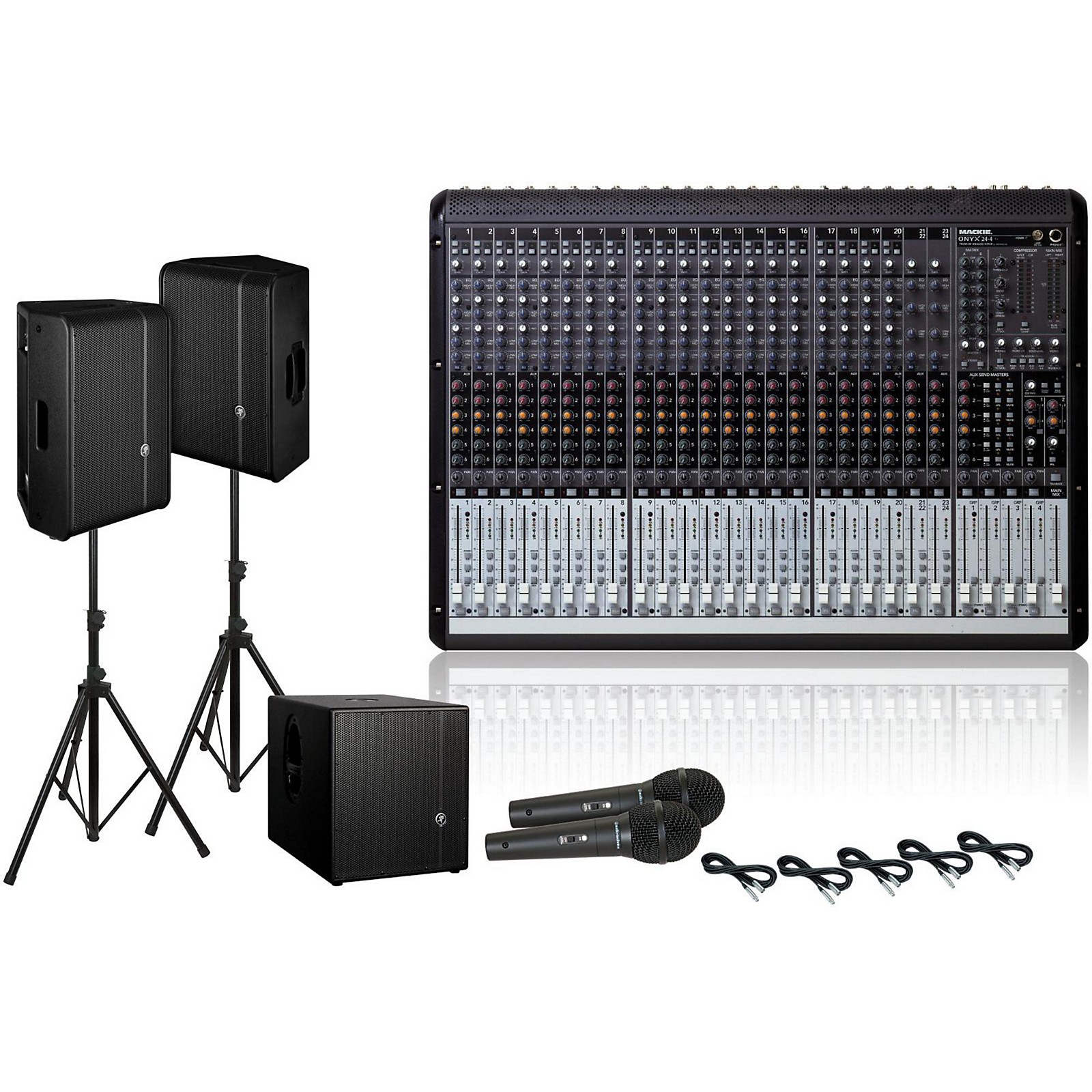 Mackie Onyx 24.4 / HD1221 / HD1501 PA Package | Musician's Friend