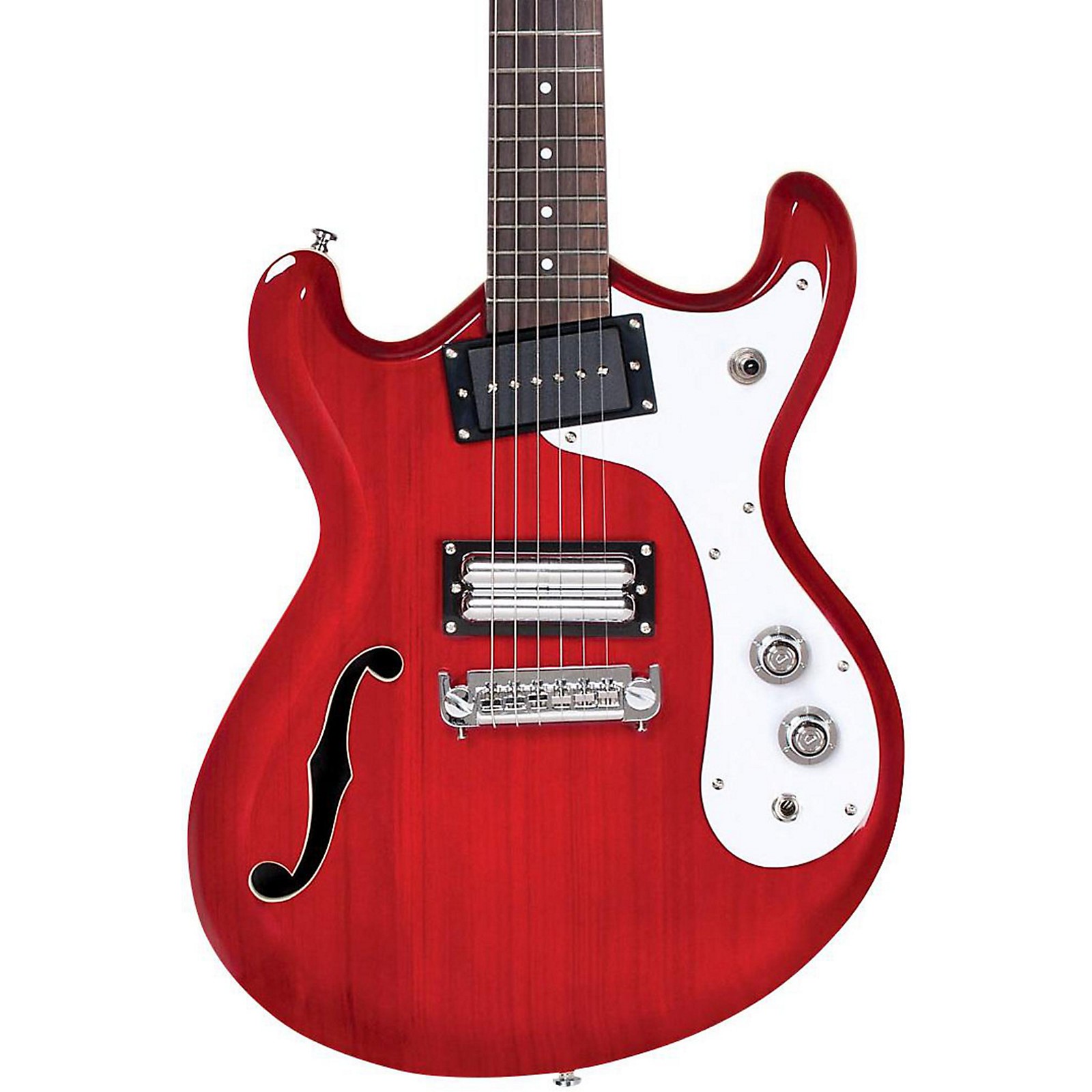 Open Box Danelectro '66 Classic Semi-Hollow Electric Guitar Transparent ...