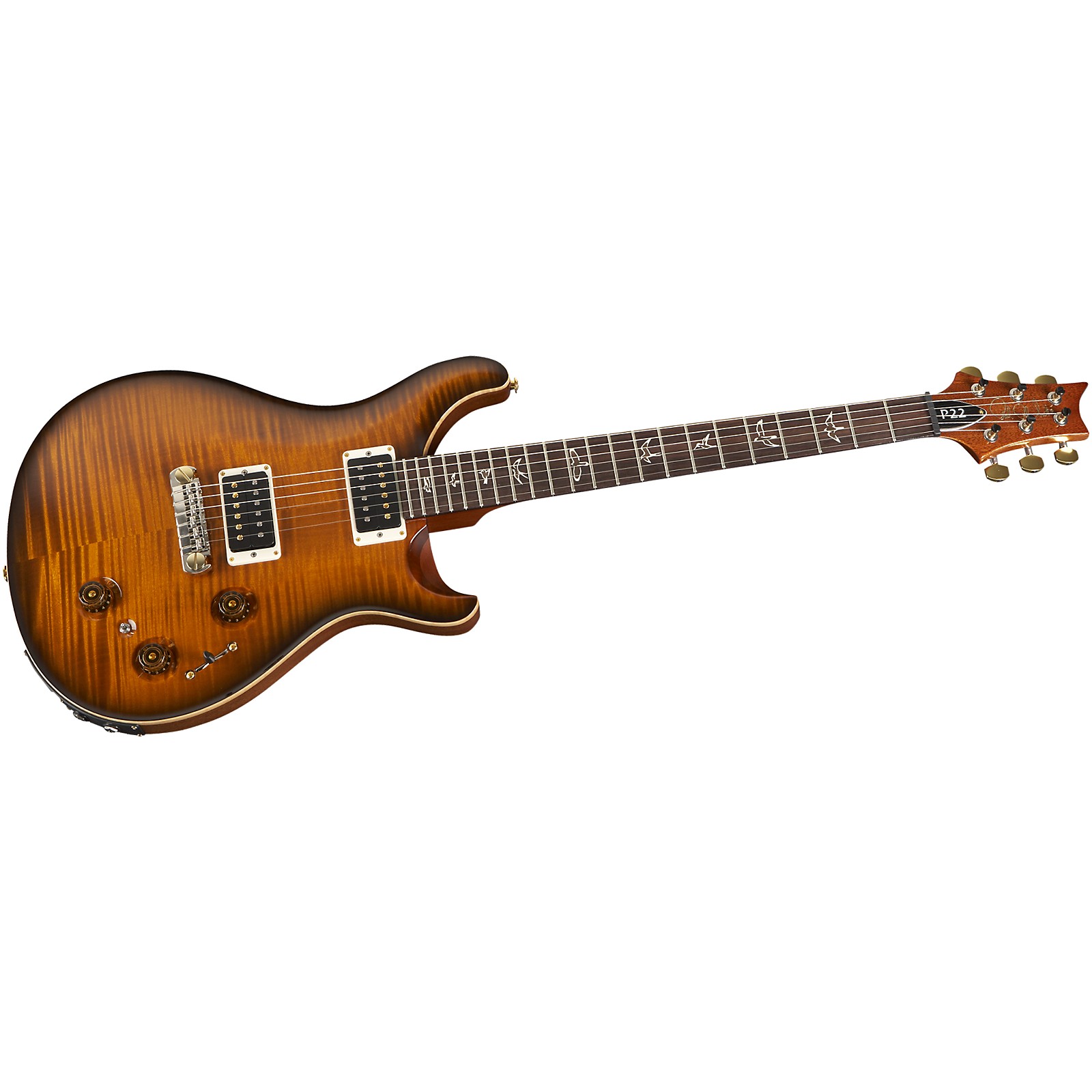 PRS P22 Pattern Regular Neck Flame 10-Top with Hybrid Hardware Electric ...