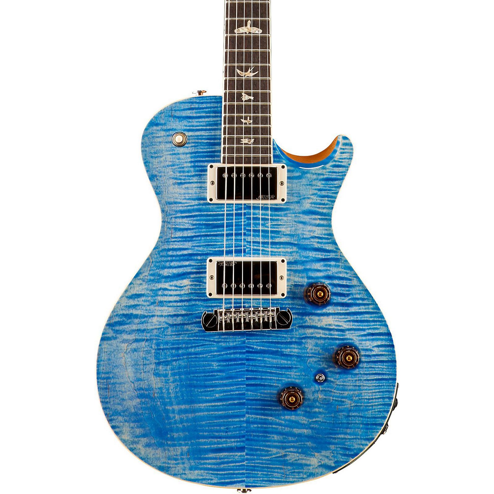 PRS P245 with Piezo Carved Figured Maple Top Bird Inlay | Musician's Friend