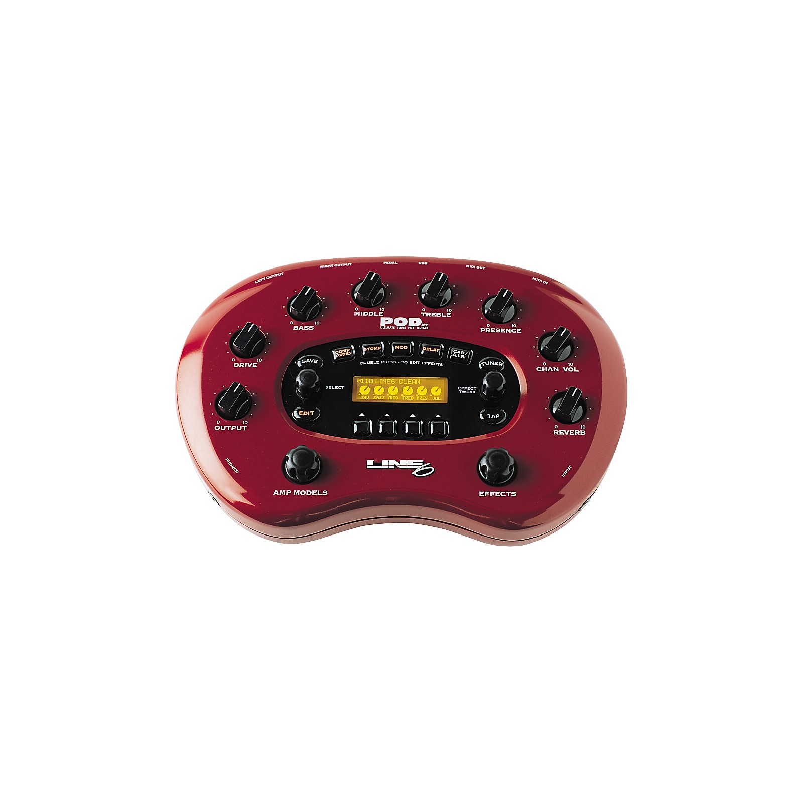 Line 6 POD XT Guitar Multi Effects Processor | Musician's Friend