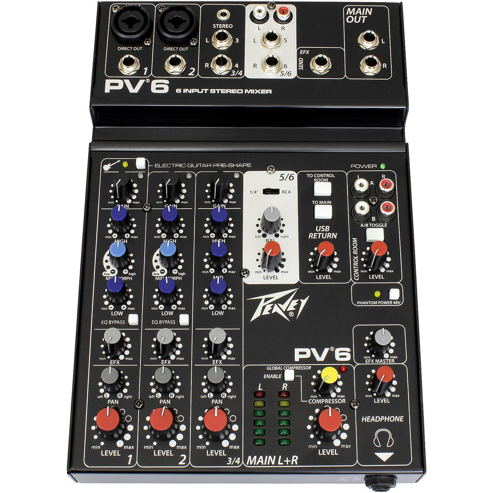 Peavey PV 6 Mixer | Musician's Friend