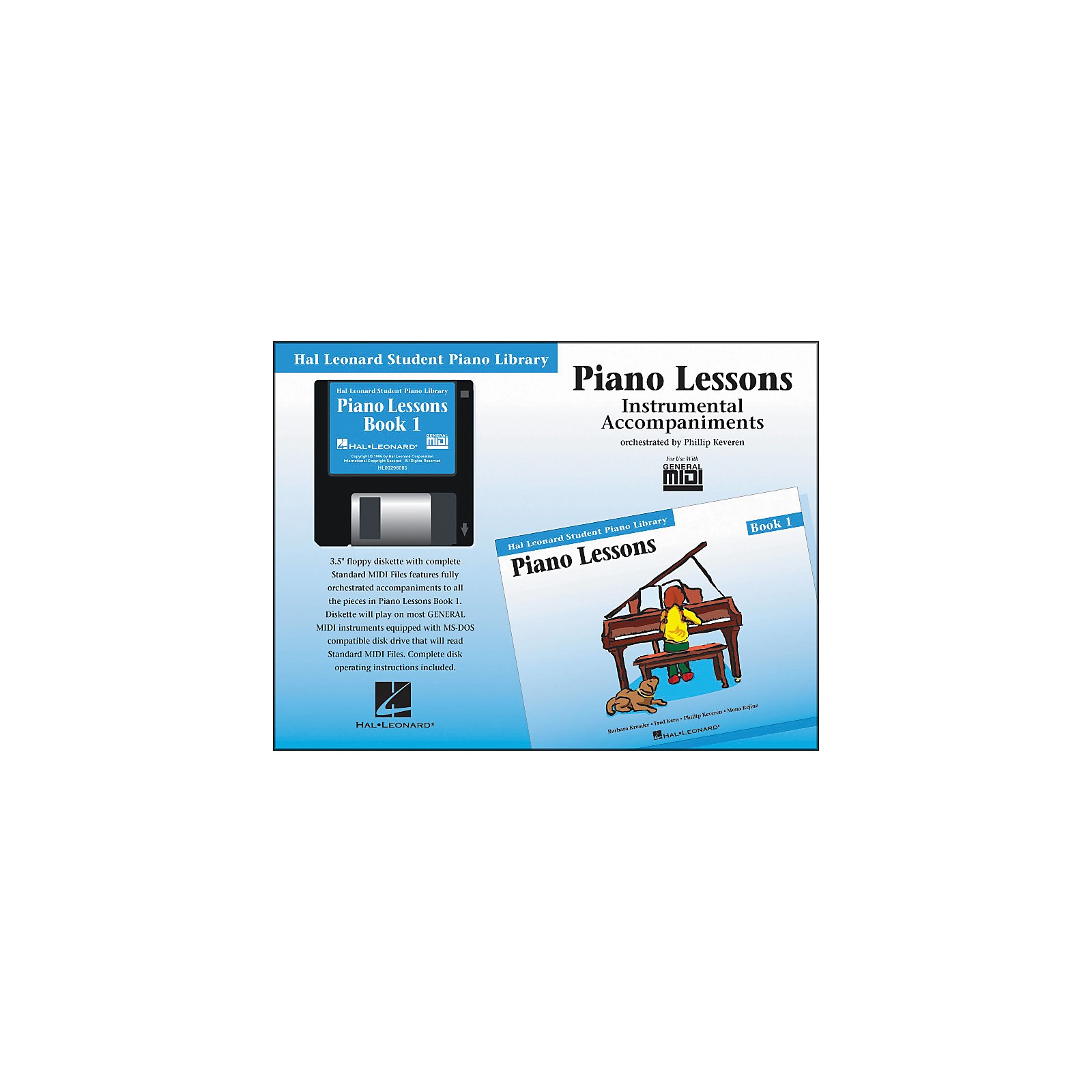 Hal Leonard Piano Lessons Book 1 Accompaniment General MIDI Disk Hal ...