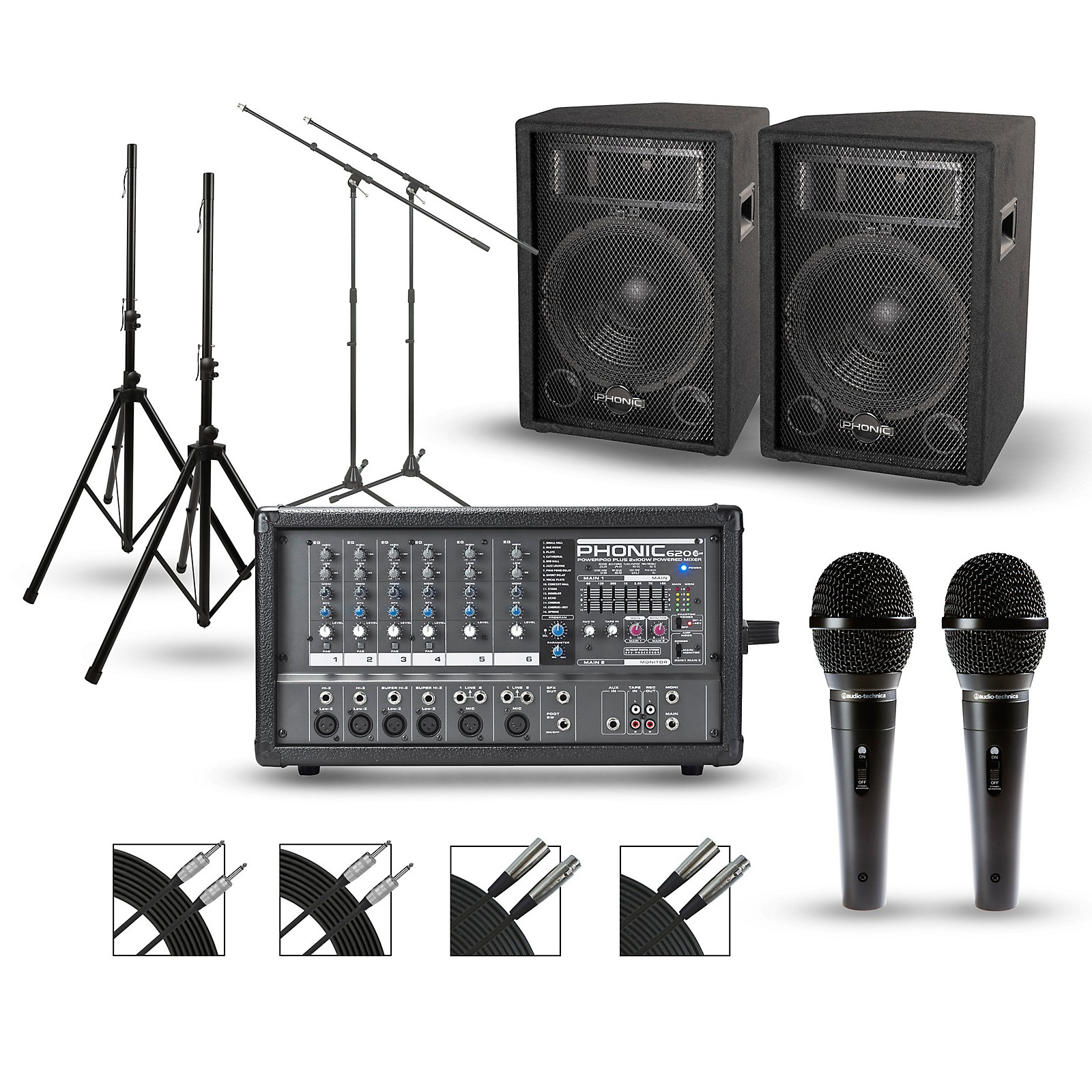 Phonic Powerpod 620 Plus with S7 Series Speakers PA Package | Musician ...