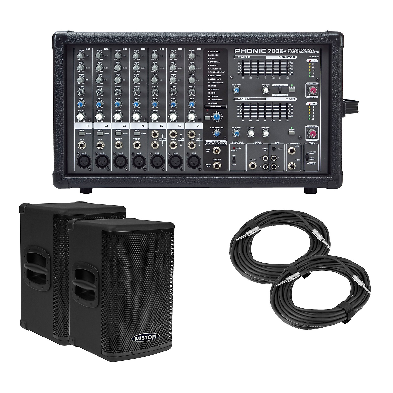 Phonic Powerpod 780 Plus Mixer with KPX Speakers PA Package | Musician ...