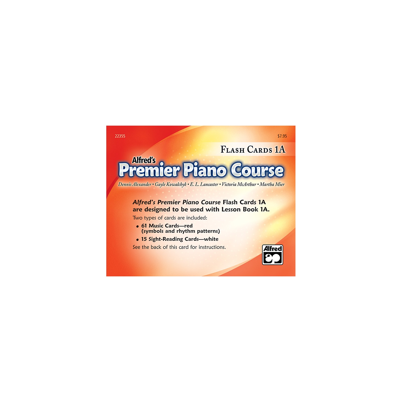 Alfred Premier Piano Course Flash Cards Level 1A | Musician's Friend
