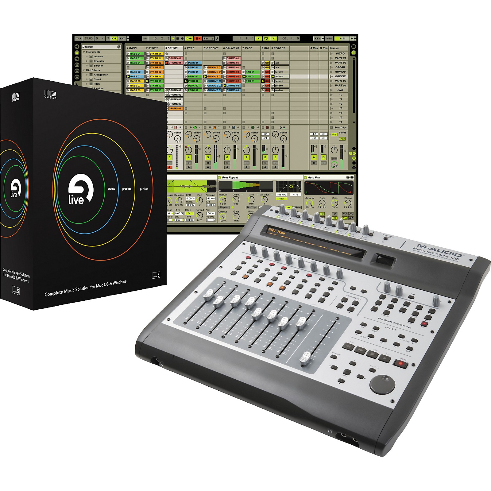 M-Audio Project Mix I/O and Live 5 Bundle | Musician's Friend