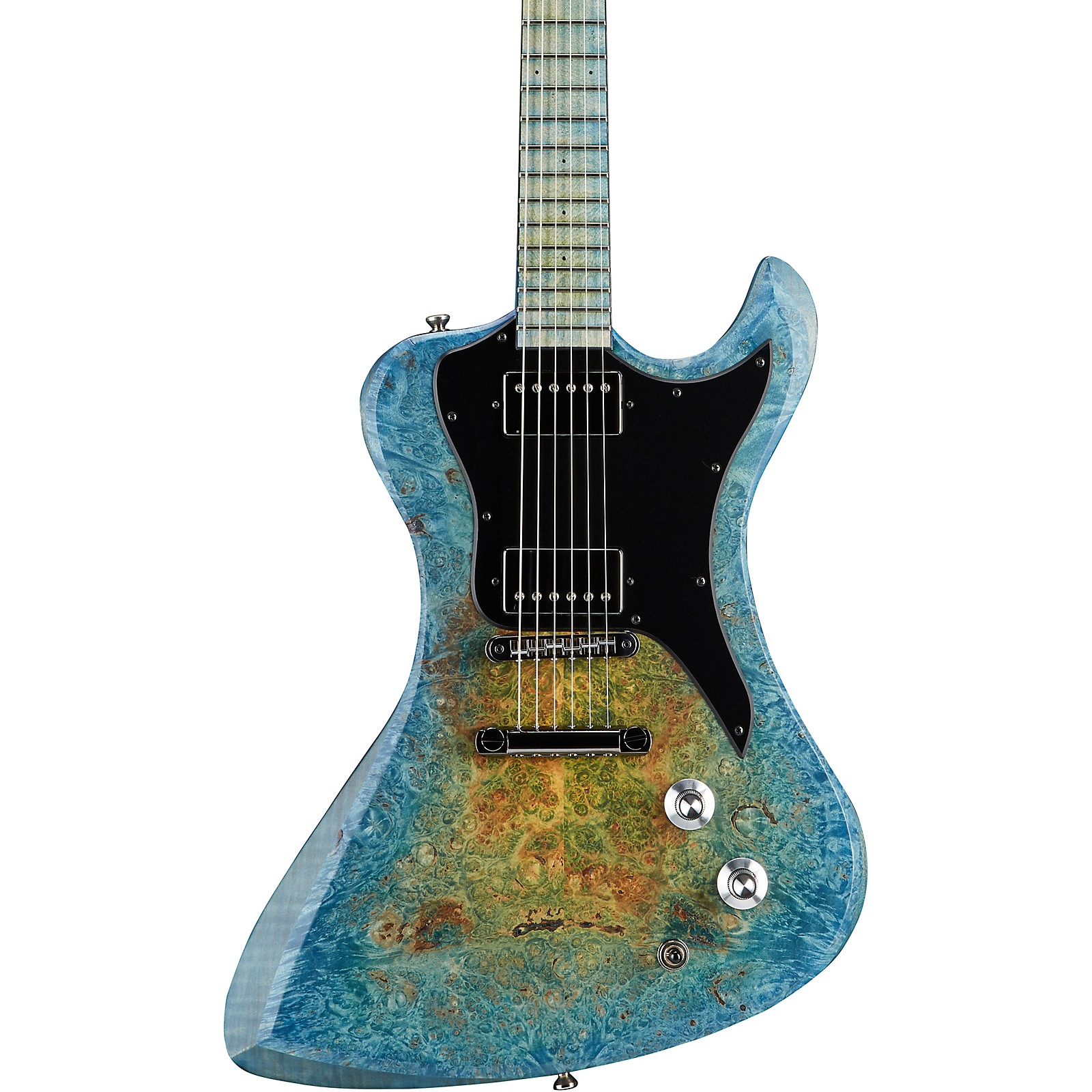 Dunable Guitars R2 Burl Top Electric Guitar Aquaburst | Musician's Friend