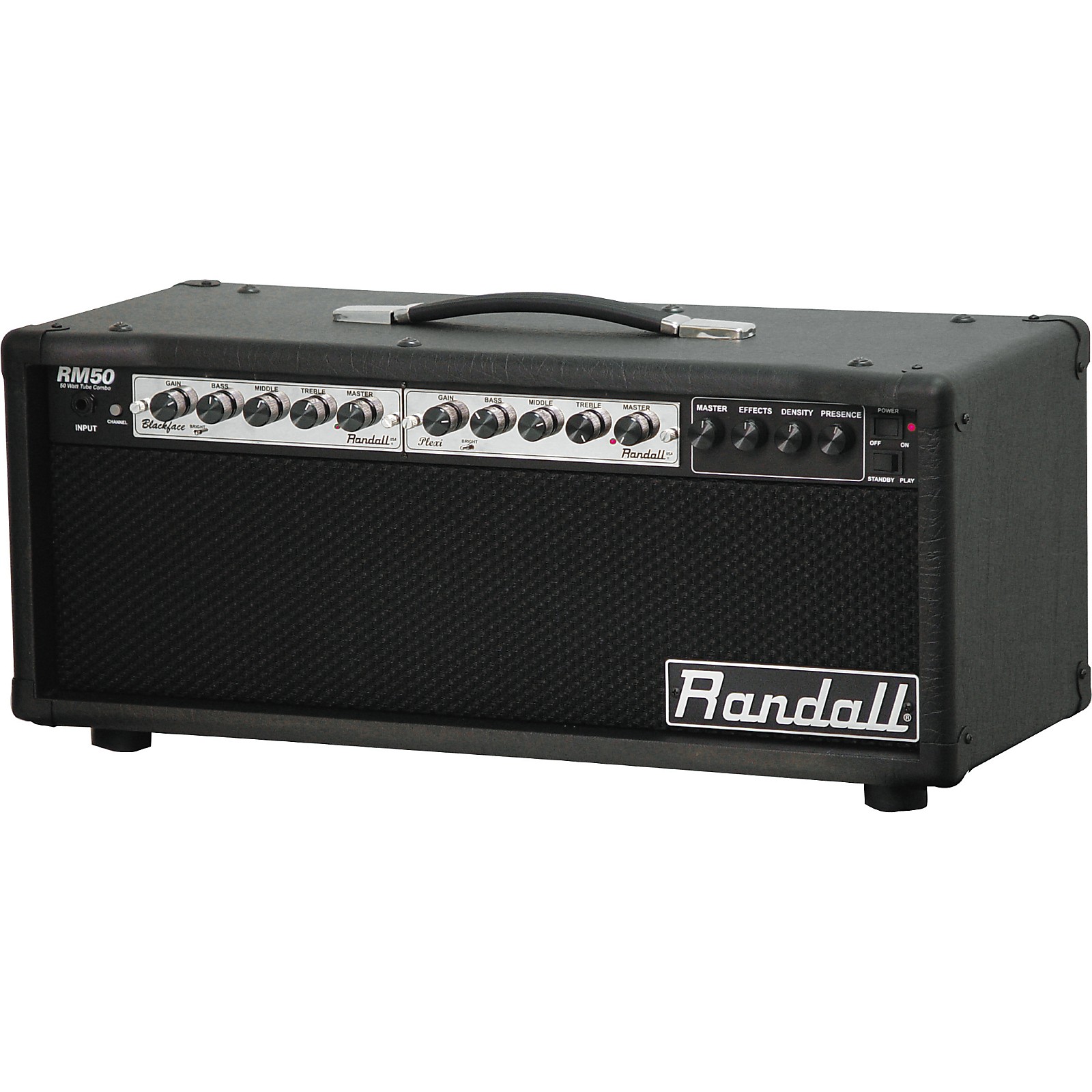 Randall RM50HB2 50-Watt Modular Tube Amp Head with Blackface and Plexi ...