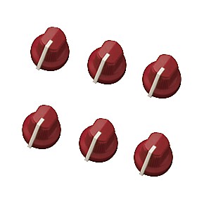 Fender Red Pointer Amplifier Knobs | Musician's Friend