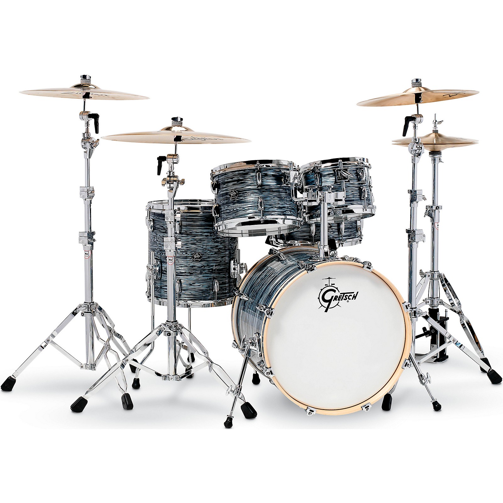 Gretsch Drums Renown 5-Piece Shell Pack with 20" Bass Drum Silver ...