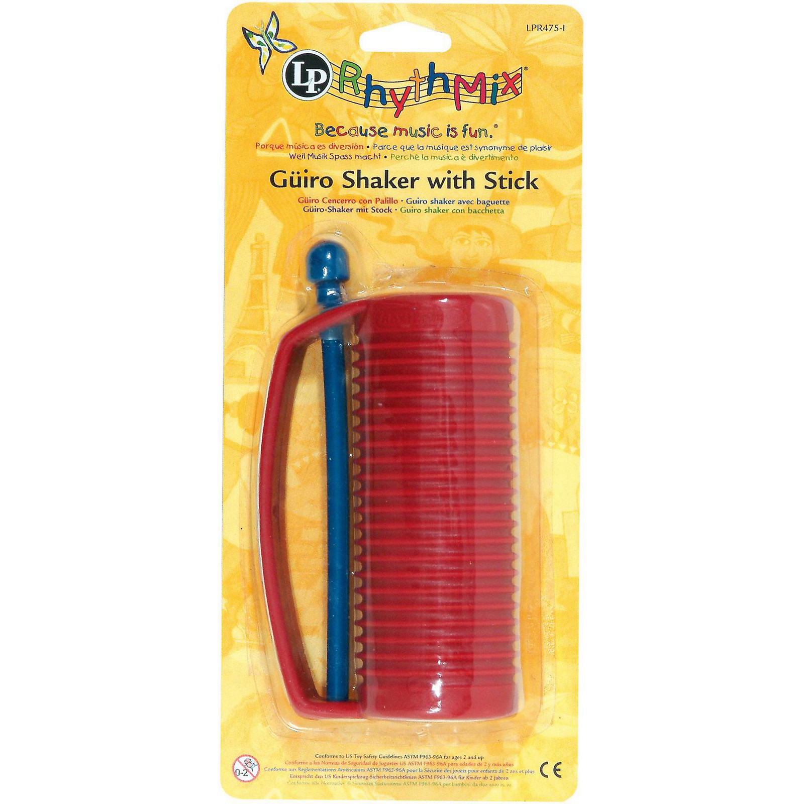 LP RhythMix Guiro with Stick | Musician's Friend