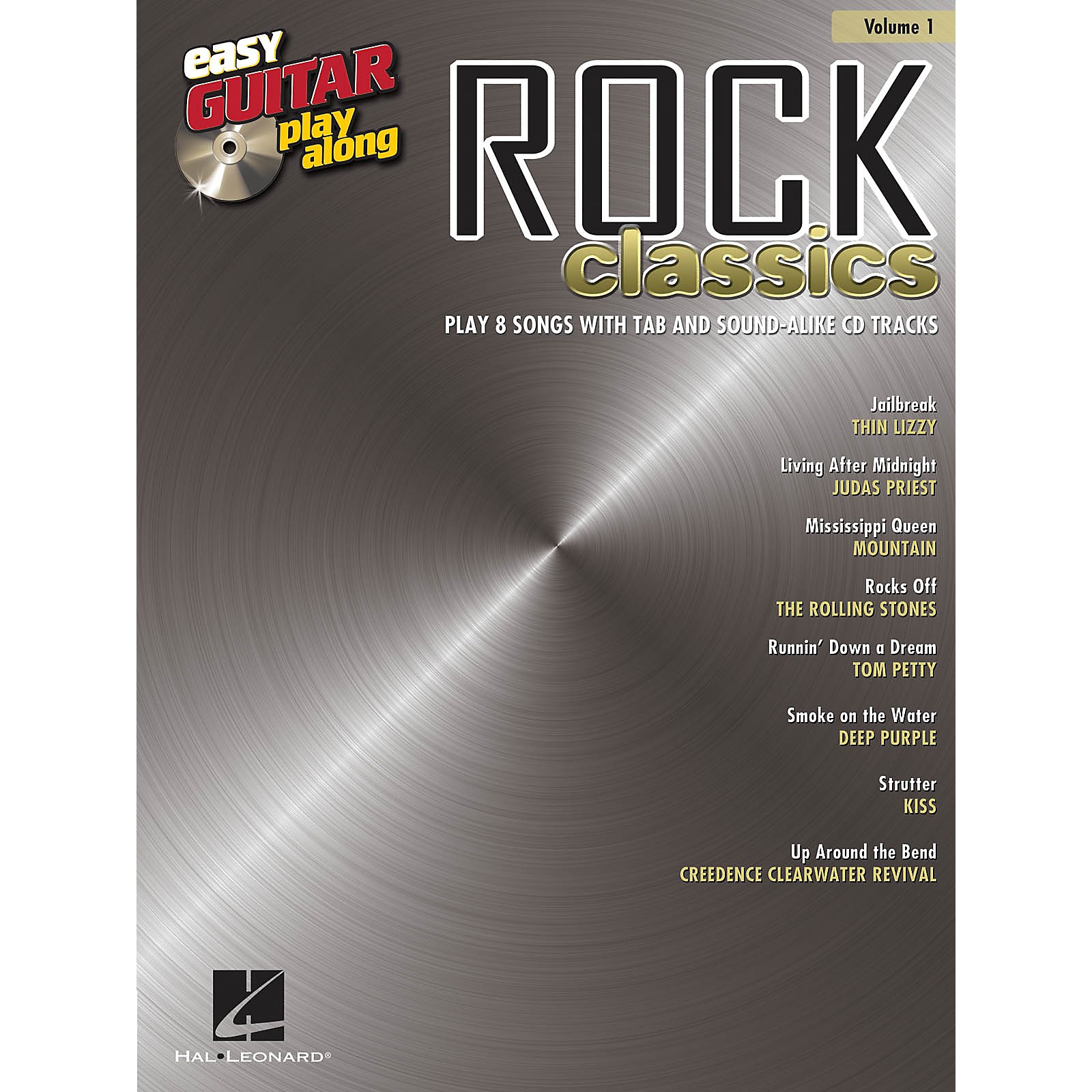 Hal Leonard Rock Classics Easy Guitar Play-Along Volume 1 Book/CD ...