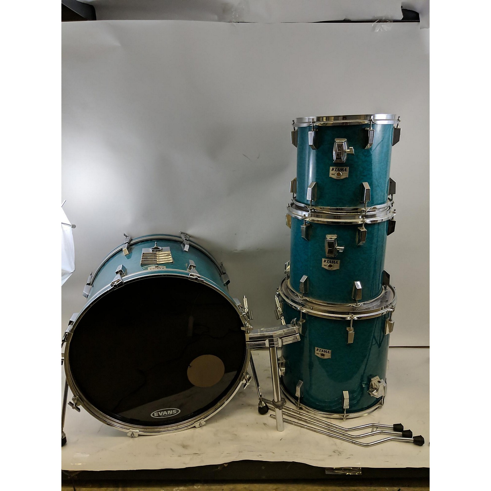 Used TAMA Rockstar RM Drum Kit teal | Musician's Friend