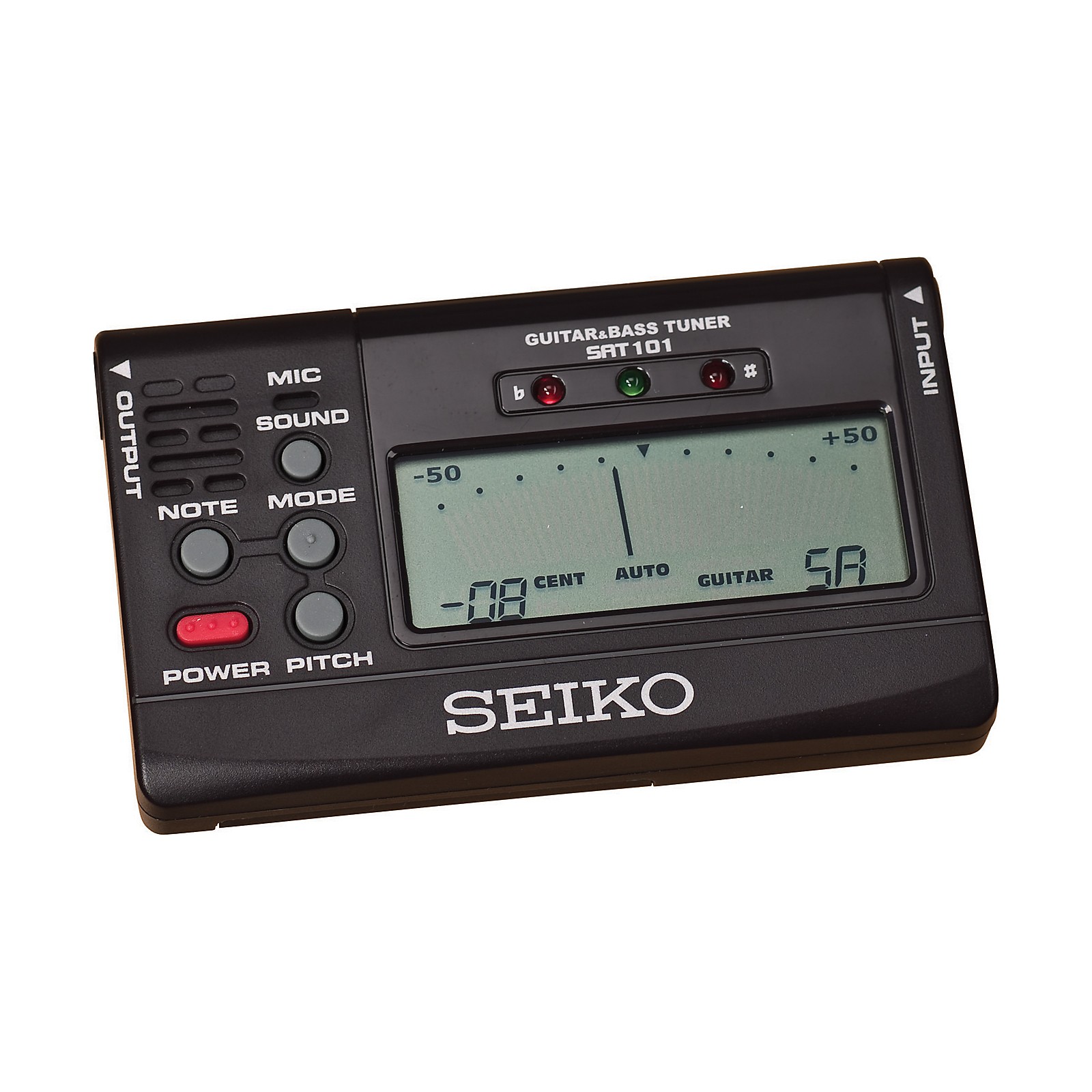 Seiko SAT101 Guitar/Bass Tuner | Musician's Friend