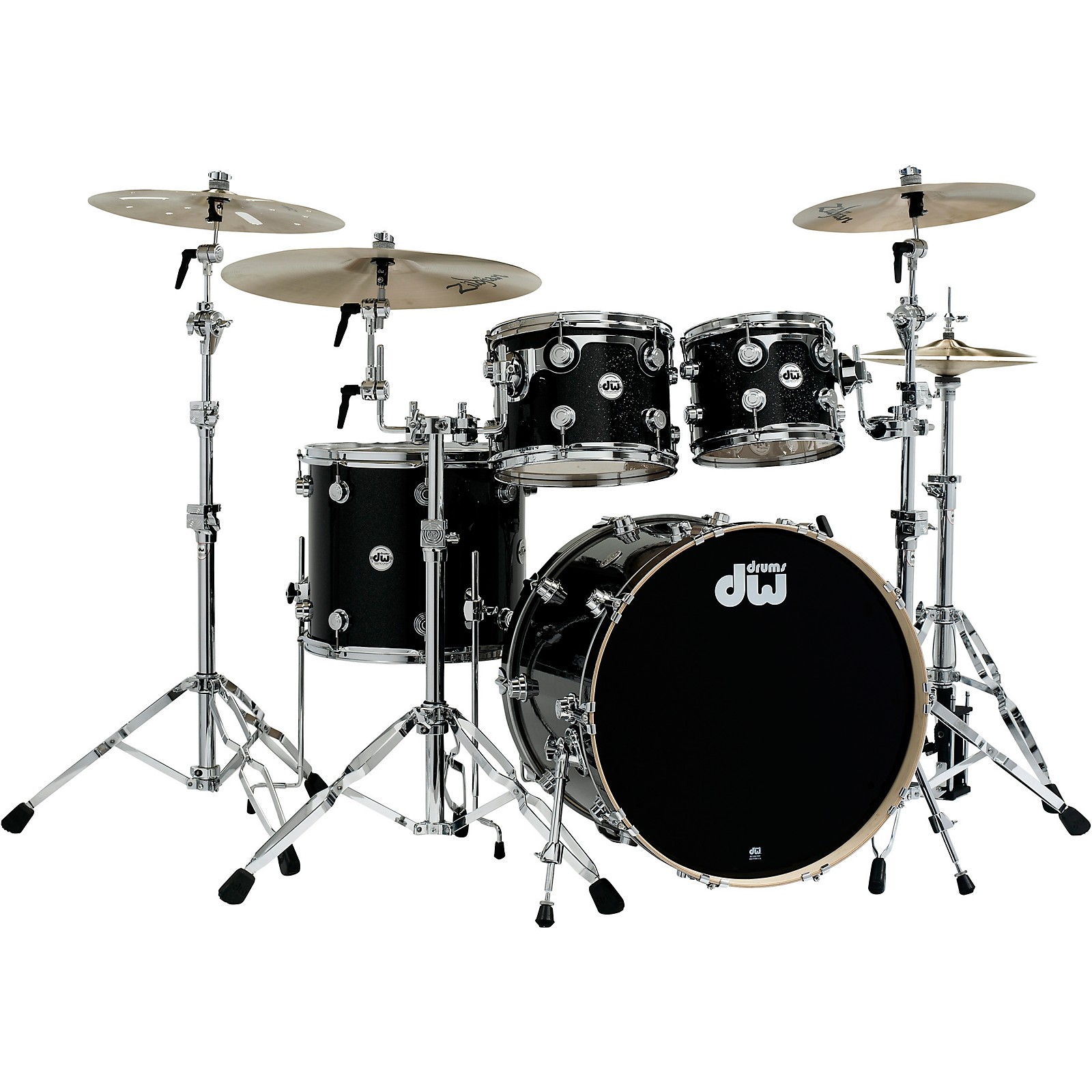 DW SSC Collector's Series 4-Piece Shell Pack Black Ice Chrome Hardware ...