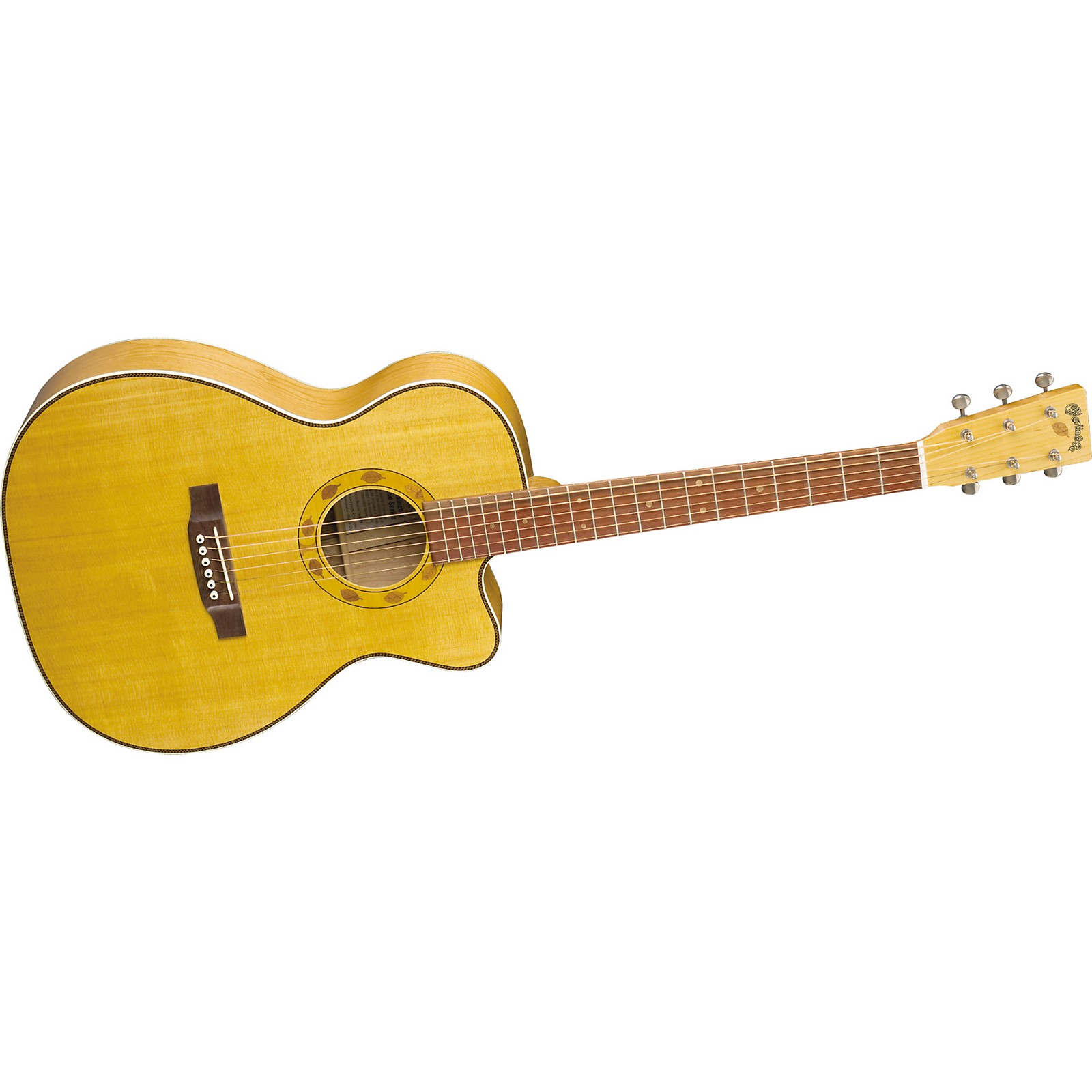 Martin Special Edition OMC Cherry Cutaway Acoustic-Electric Guitar with ...