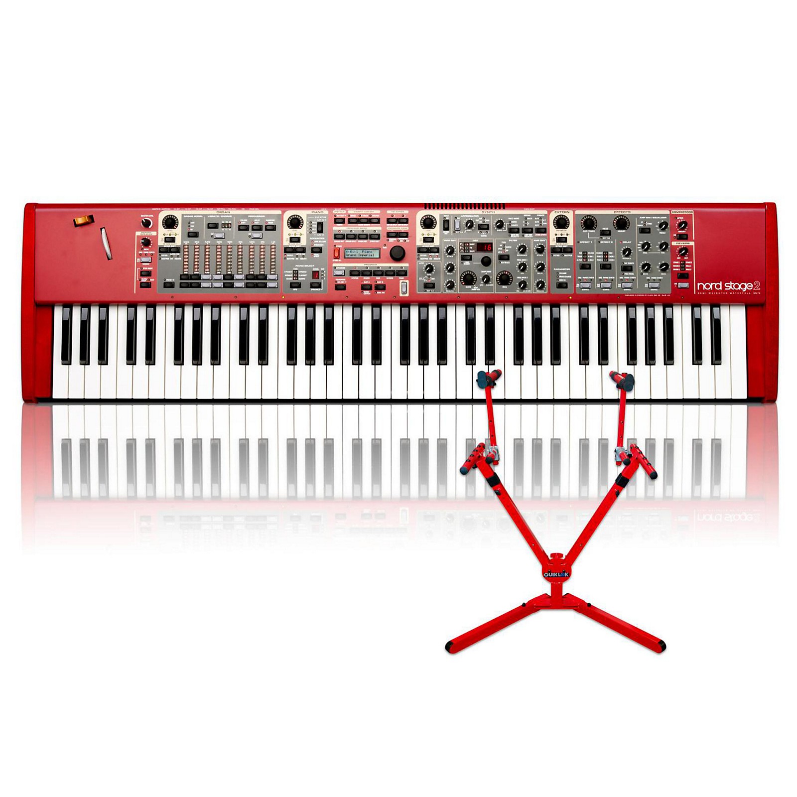 Nord Stage 2 SW73 with Matching 2-Tier Keyboard Stand | Musician's Friend