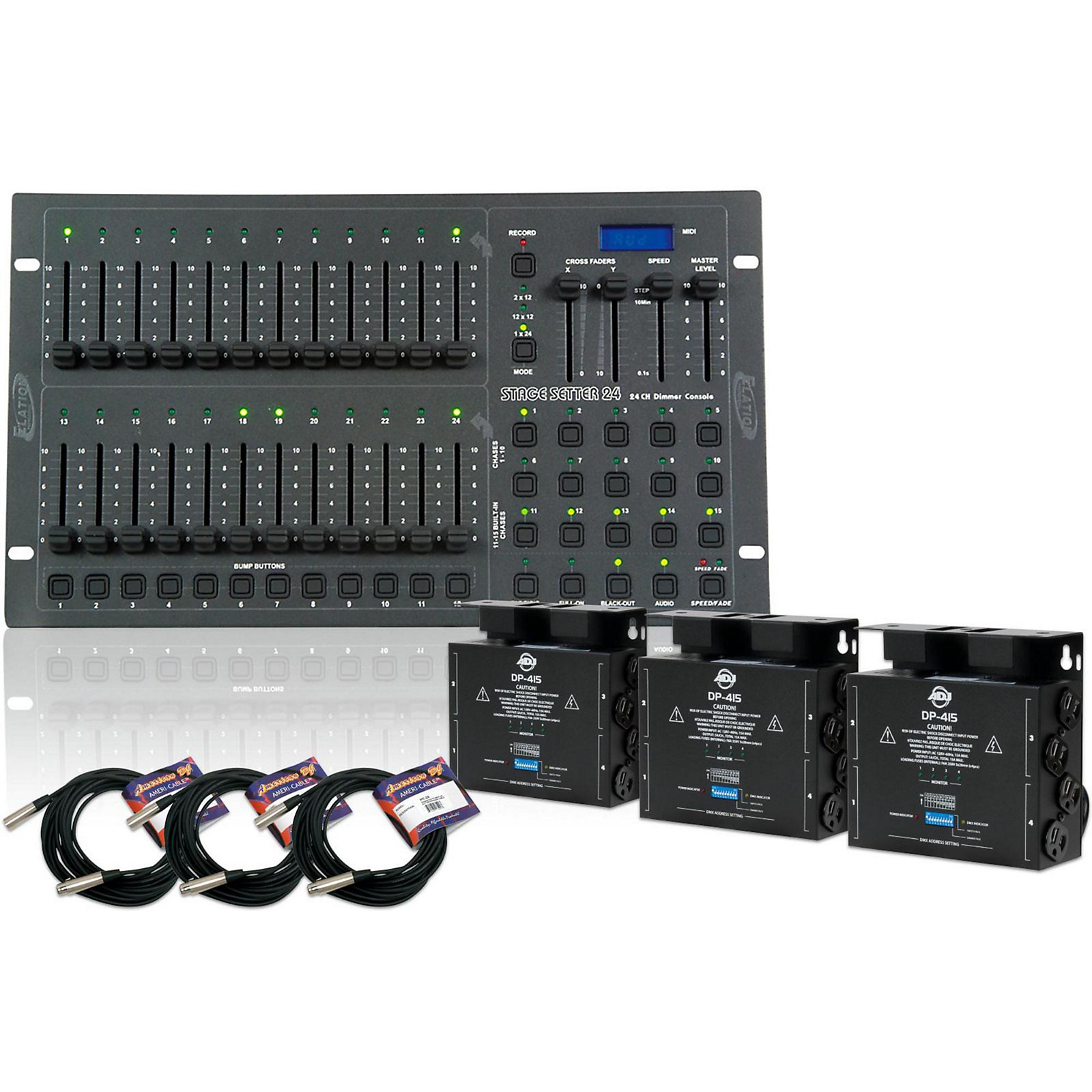 Elation Stage Pak 2 - 24-Channel Stage/Dimmer Console Pak | Musician's ...