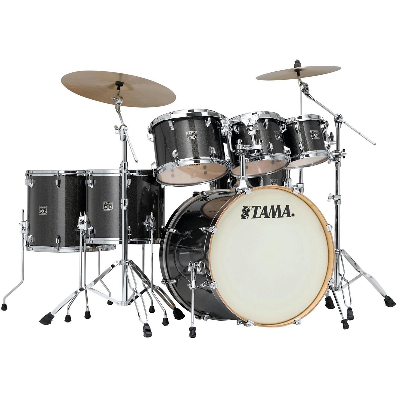TAMA Superstar Classic 7-Piece Shell Pack Midnight Gold Sparkle ...