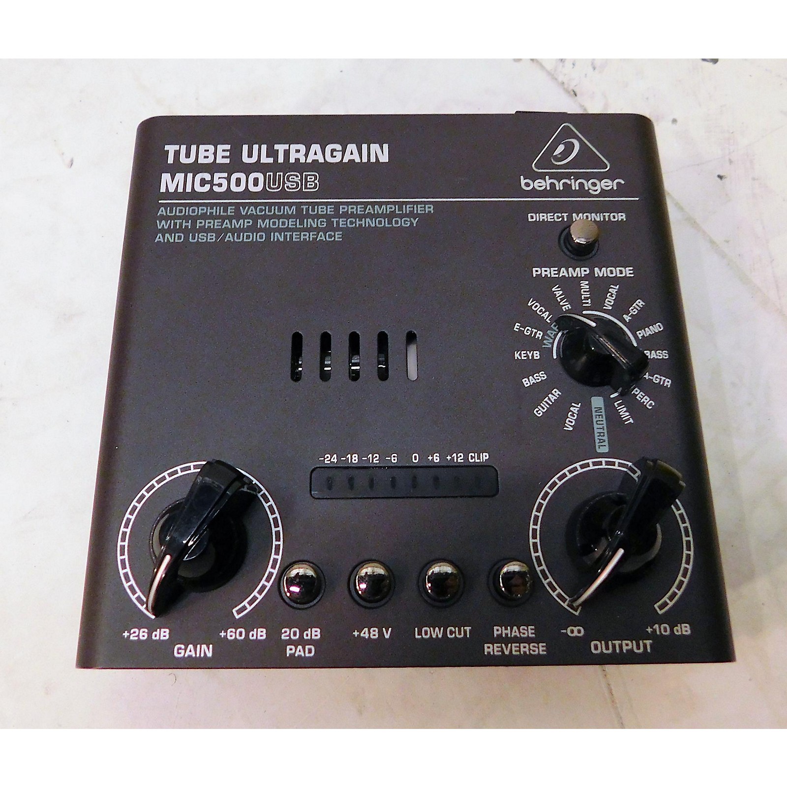 Behringer TUBE ULTRAGAIN MIC500USB Vocal Processor | Musician's Friend