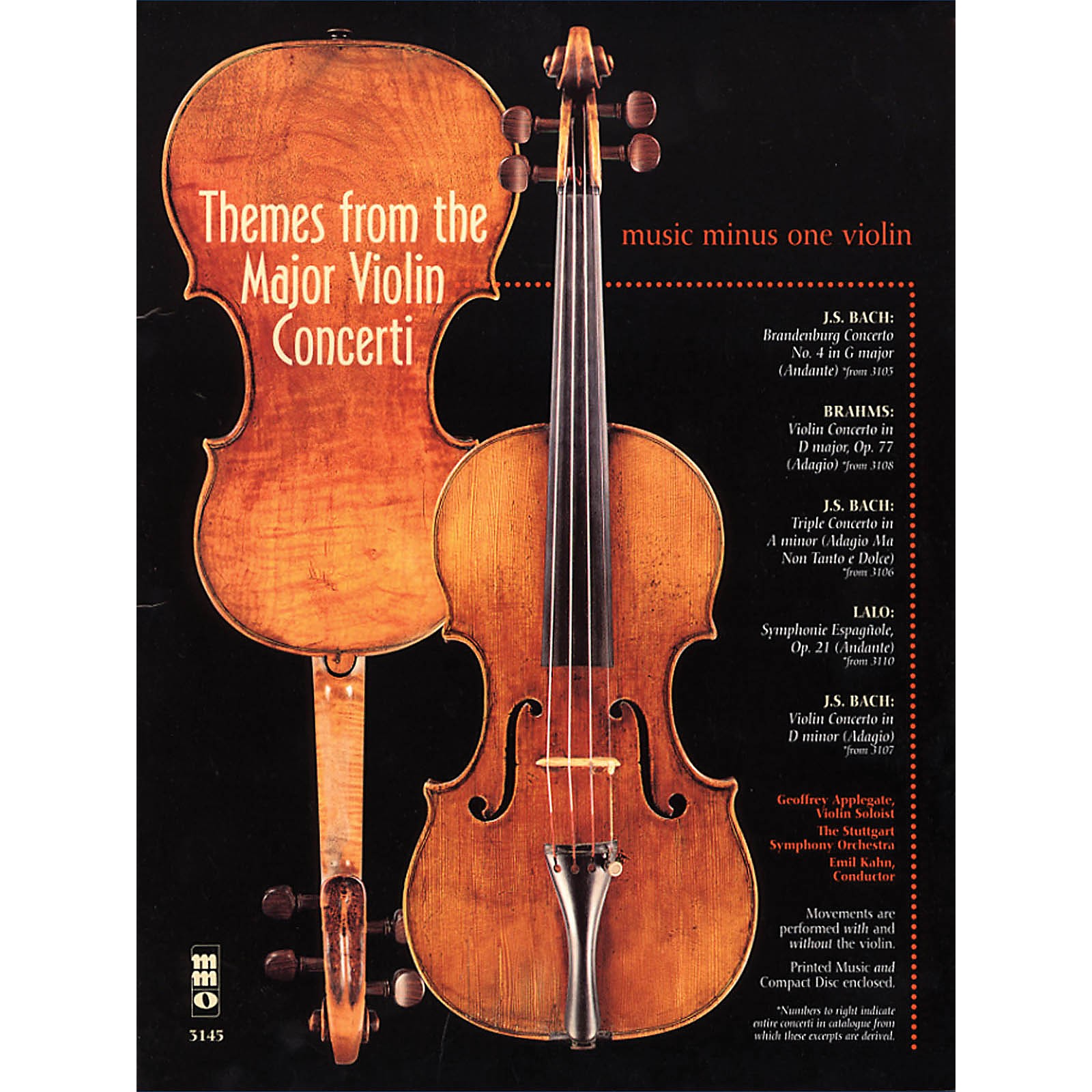 Music Minus One Themes from the Major Violin Concerti Music Minus One ...